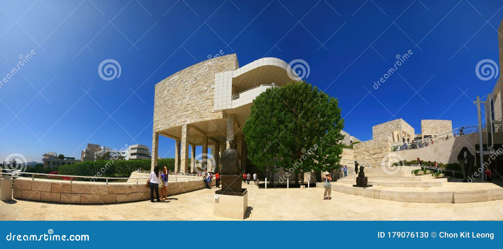 Exterior View of the Getty Center Editorial Image - Image of getty ...