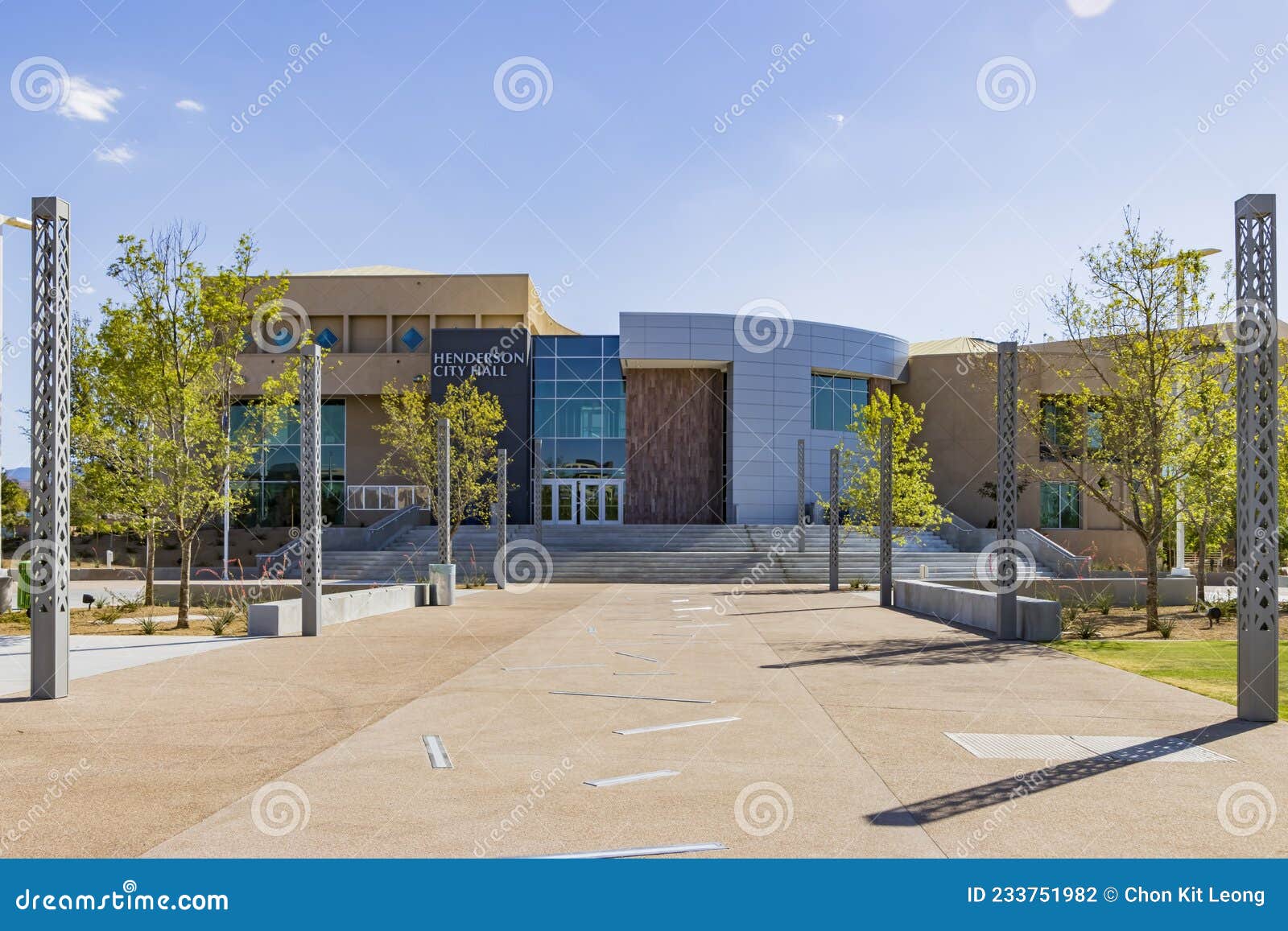 Exterior View of the Henderson City Hall Editorial Photography - Image ...