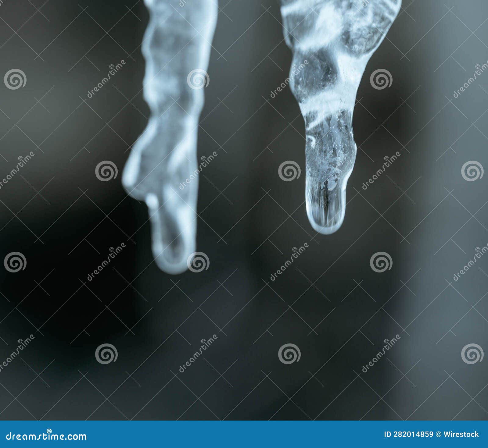 Icicles are Hanging from the Side of the Window of a House Stock Image ...