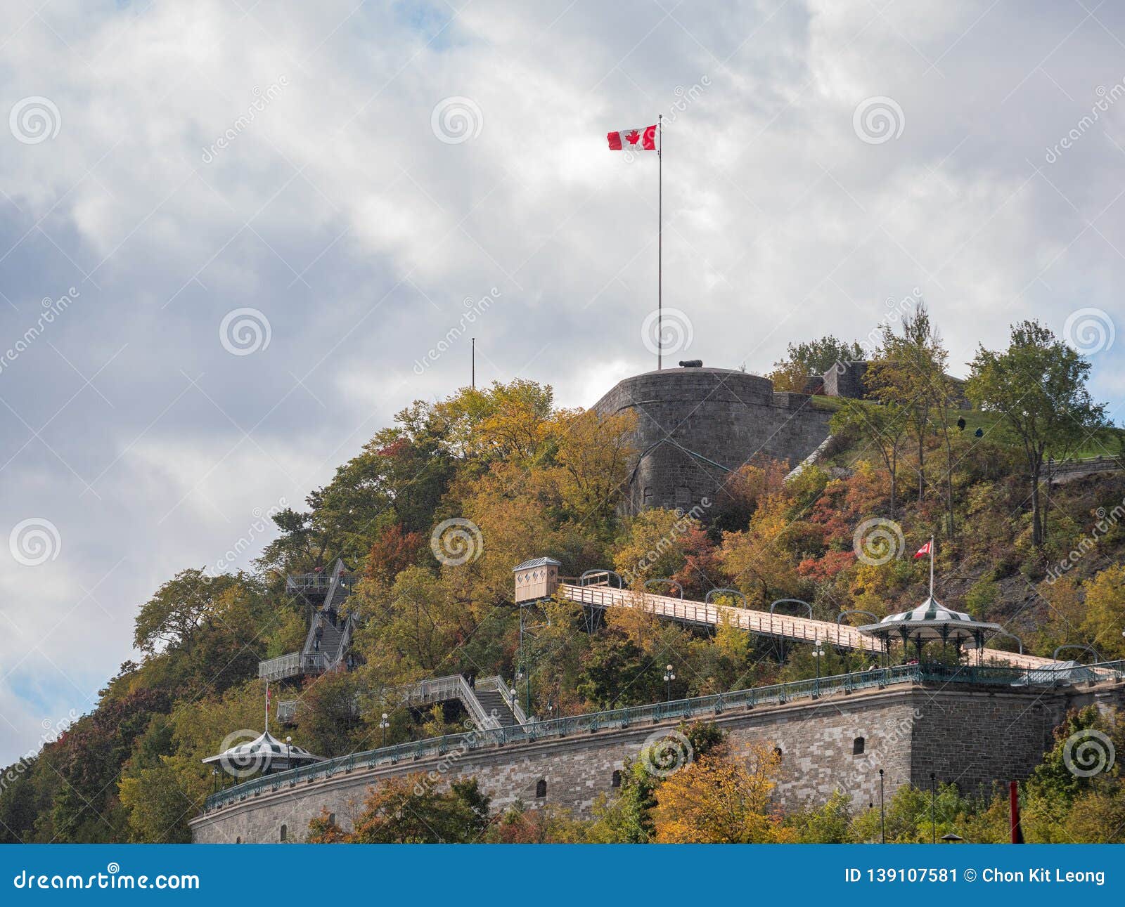Exterior View of the La Citadelle De Quebec Stock Image - Image of ...