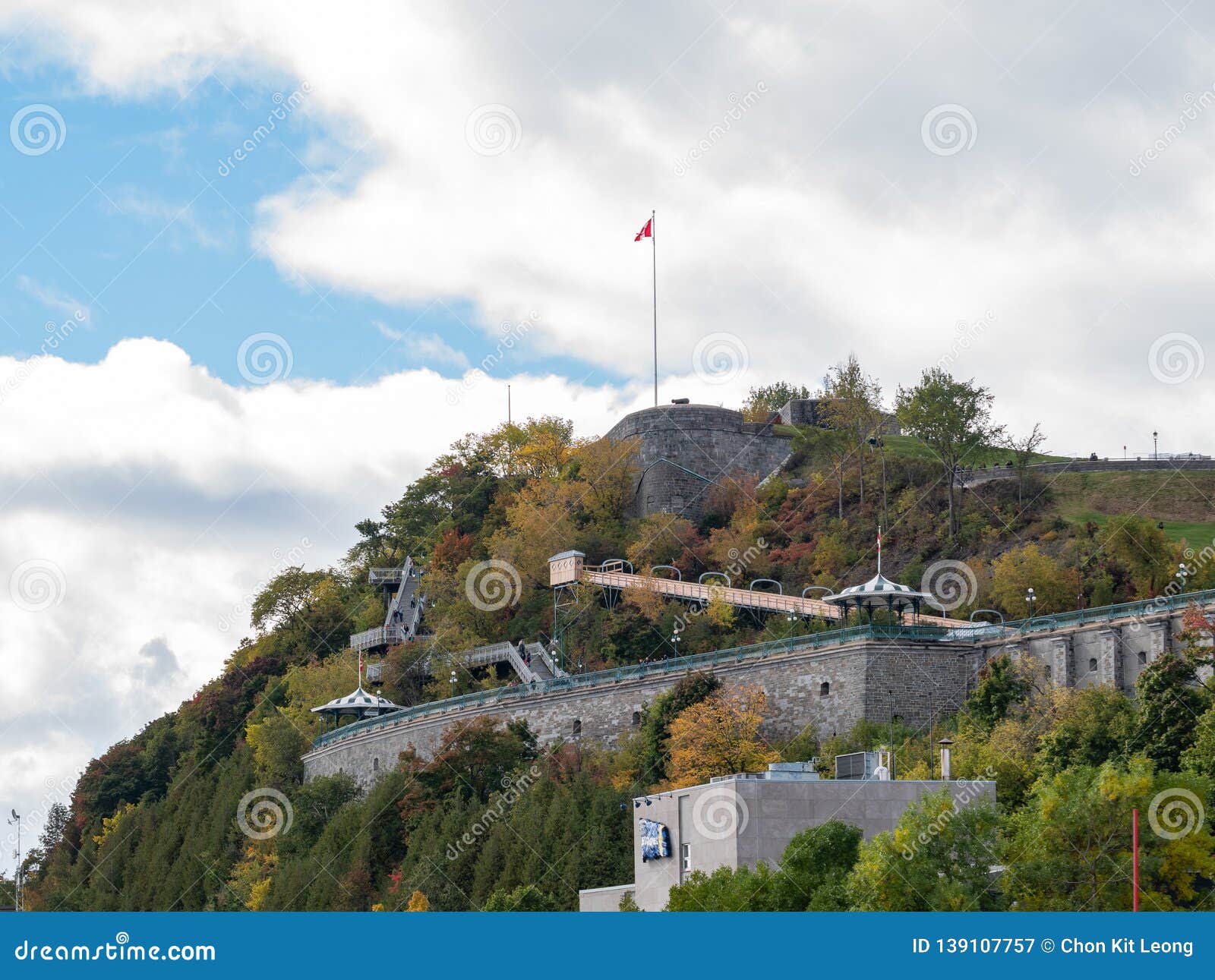 Exterior View of the La Citadelle De Quebec Stock Image - Image of ...