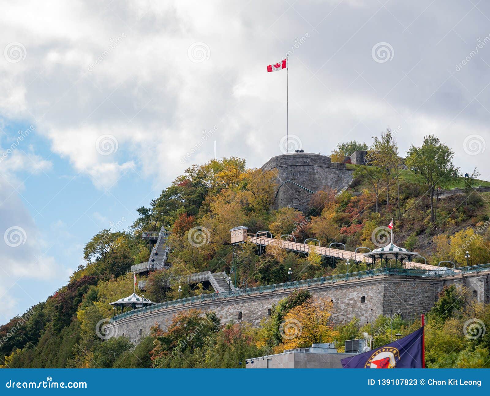 Exterior View of the La Citadelle De Quebec Stock Image - Image of ...