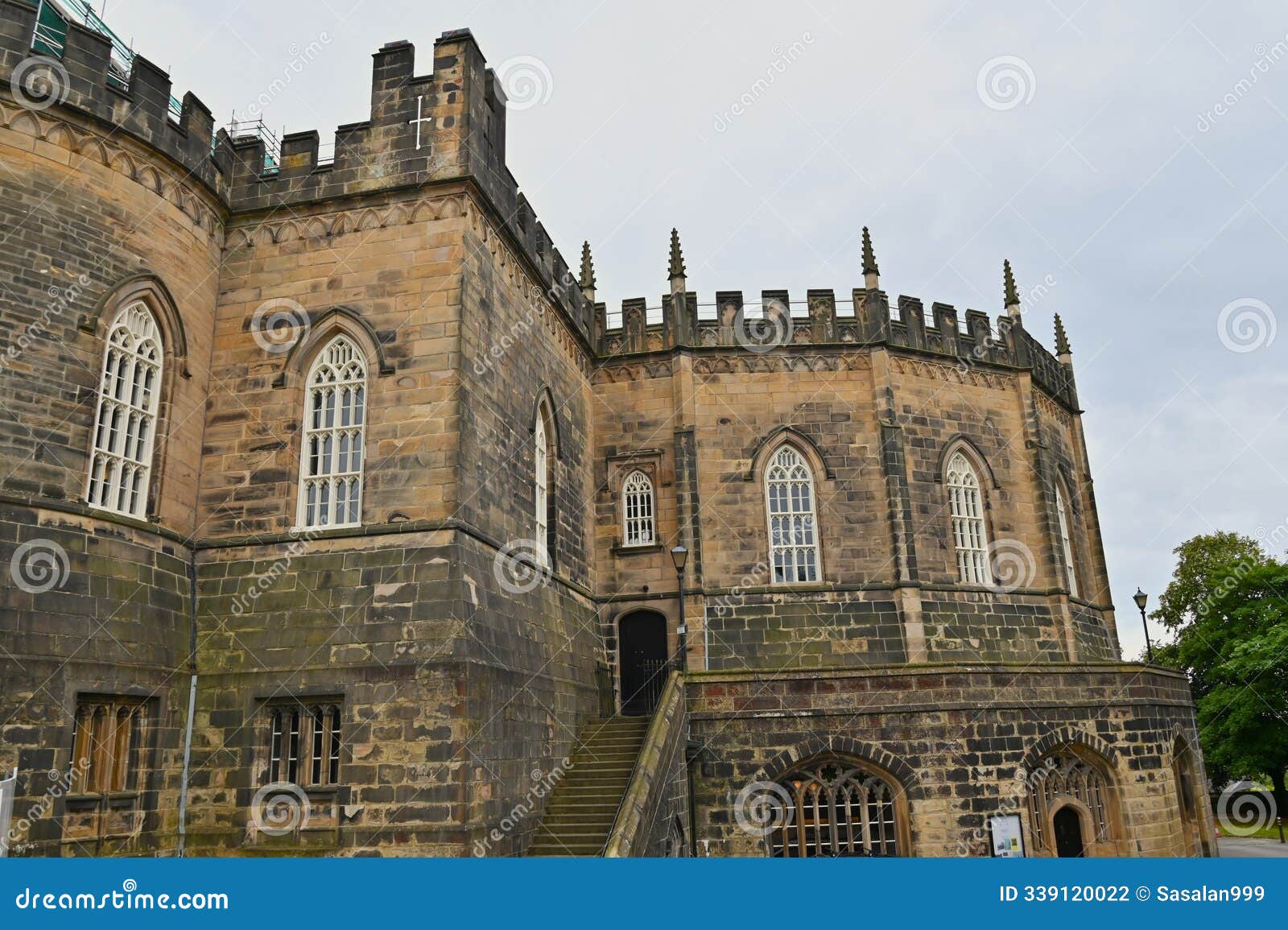 Landmarks of England - Lancaster Stock Photo - Image of spire ...