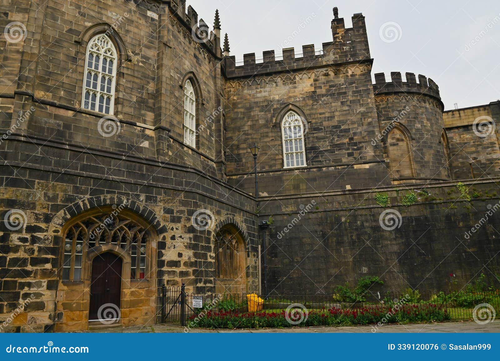 Landmarks of England - Lancaster Stock Photo - Image of wall, town ...