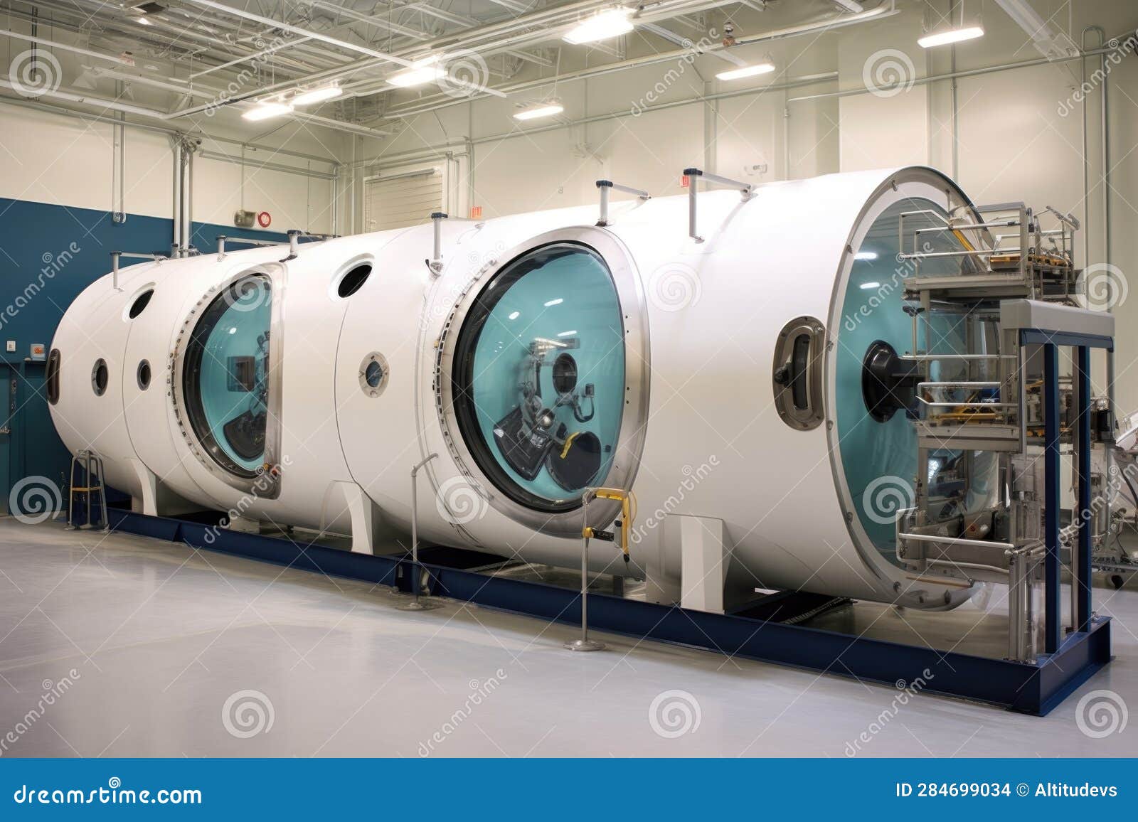 Exterior View of a Modern Hyperbaric Chamber Stock Photo - Image of ...