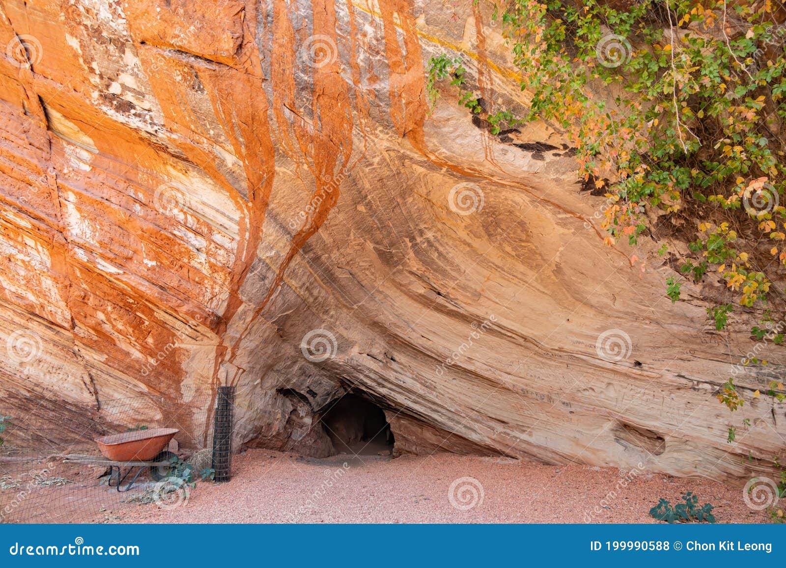 Moqui Cave Anasazi Hopi Tribe Ruins Near Kanab Utah Royalty-Free Stock ...