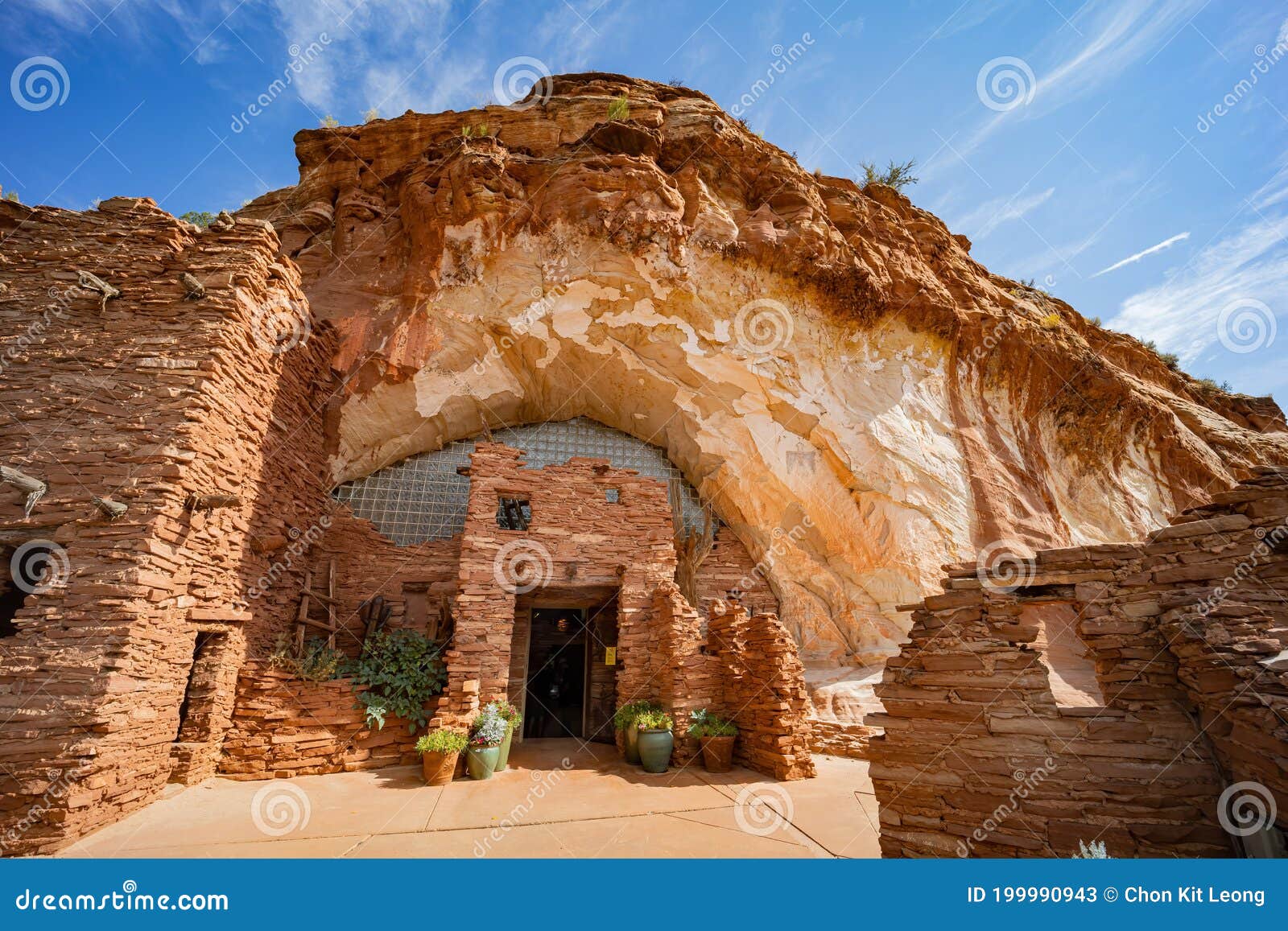 Moqui Cave Anasazi Hopi Tribe Ruins Near Kanab Utah Royalty-Free Stock ...