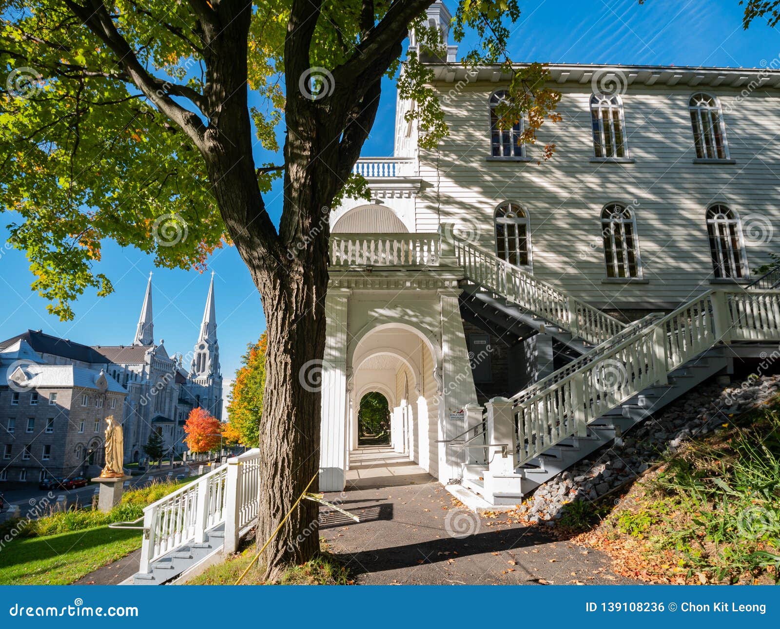Exterior View of the Scala Santa Church Stock Photo - Image of autumn ...
