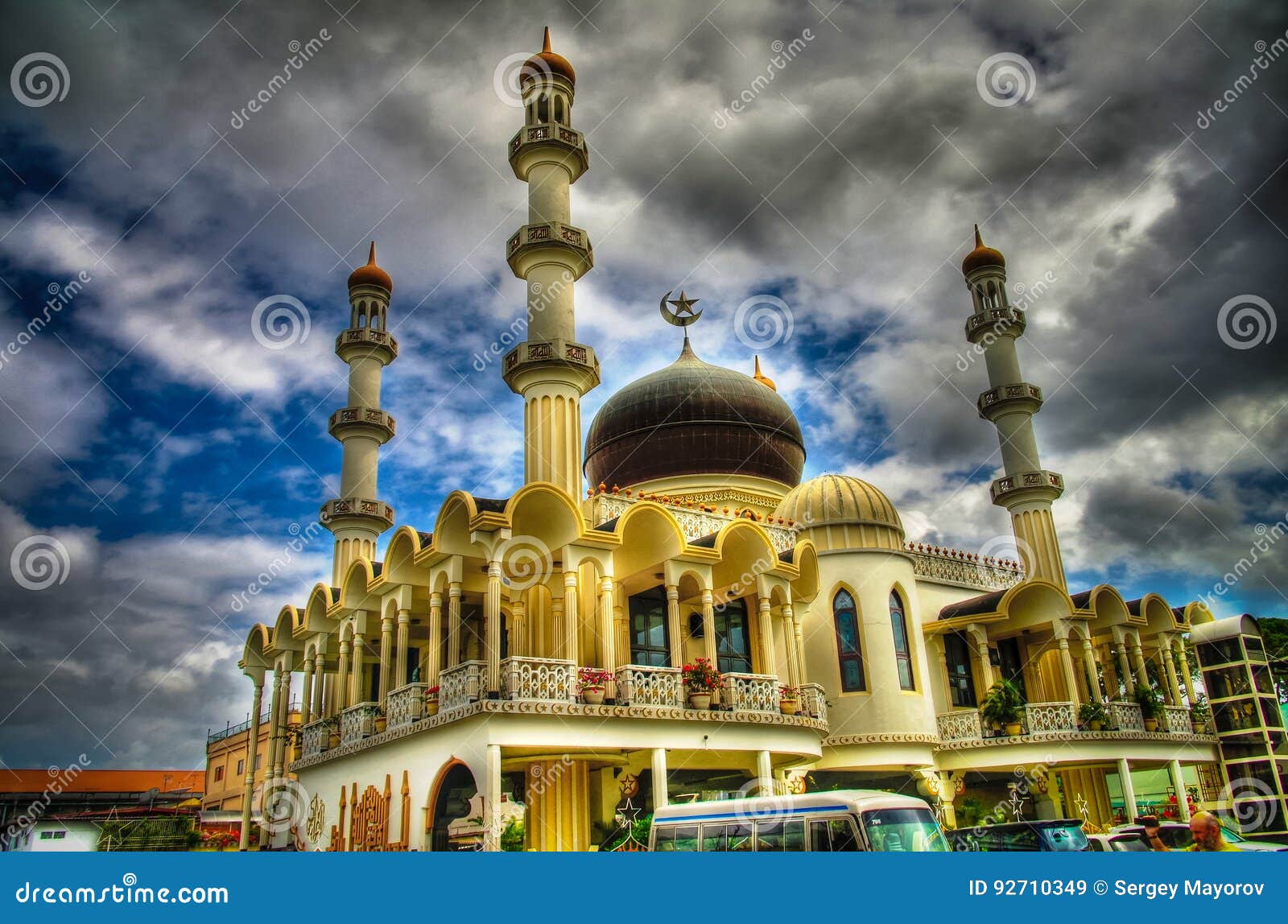 Exterior View To Keizerstraat Mosque, Paramaribo, Suriname Stock Image ...