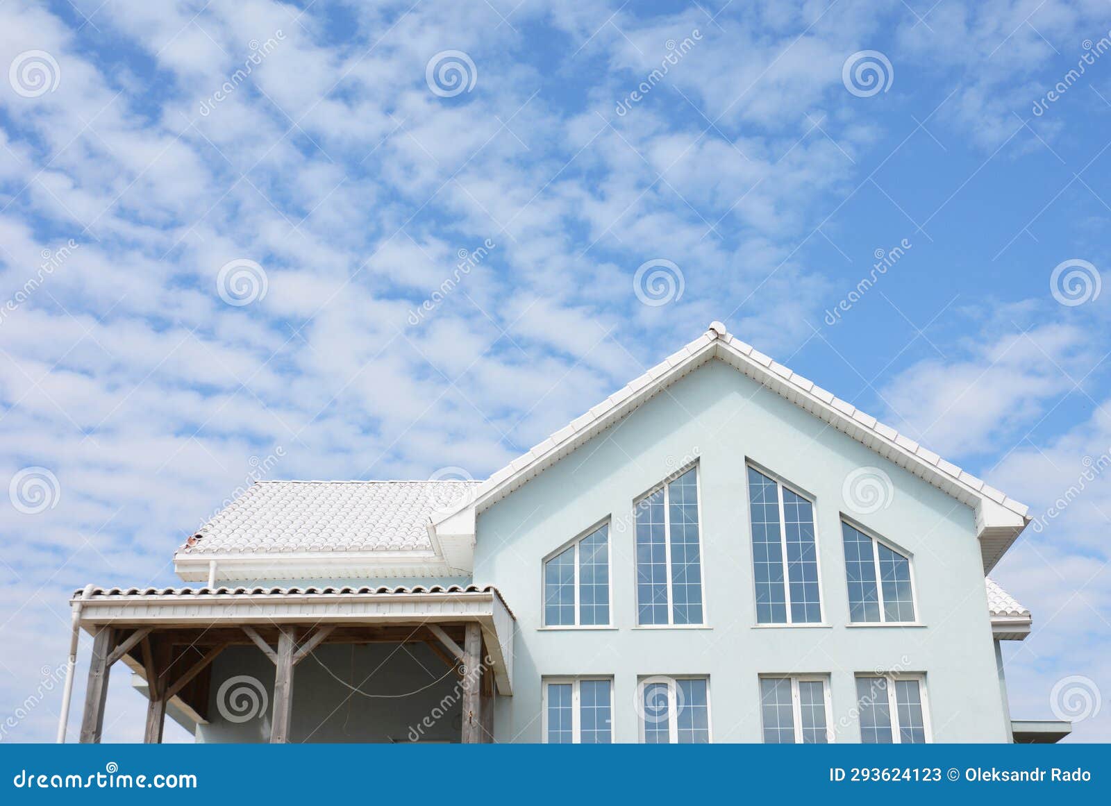 Second-level Space With High Windows From Floor To Ceiling, Gas ...