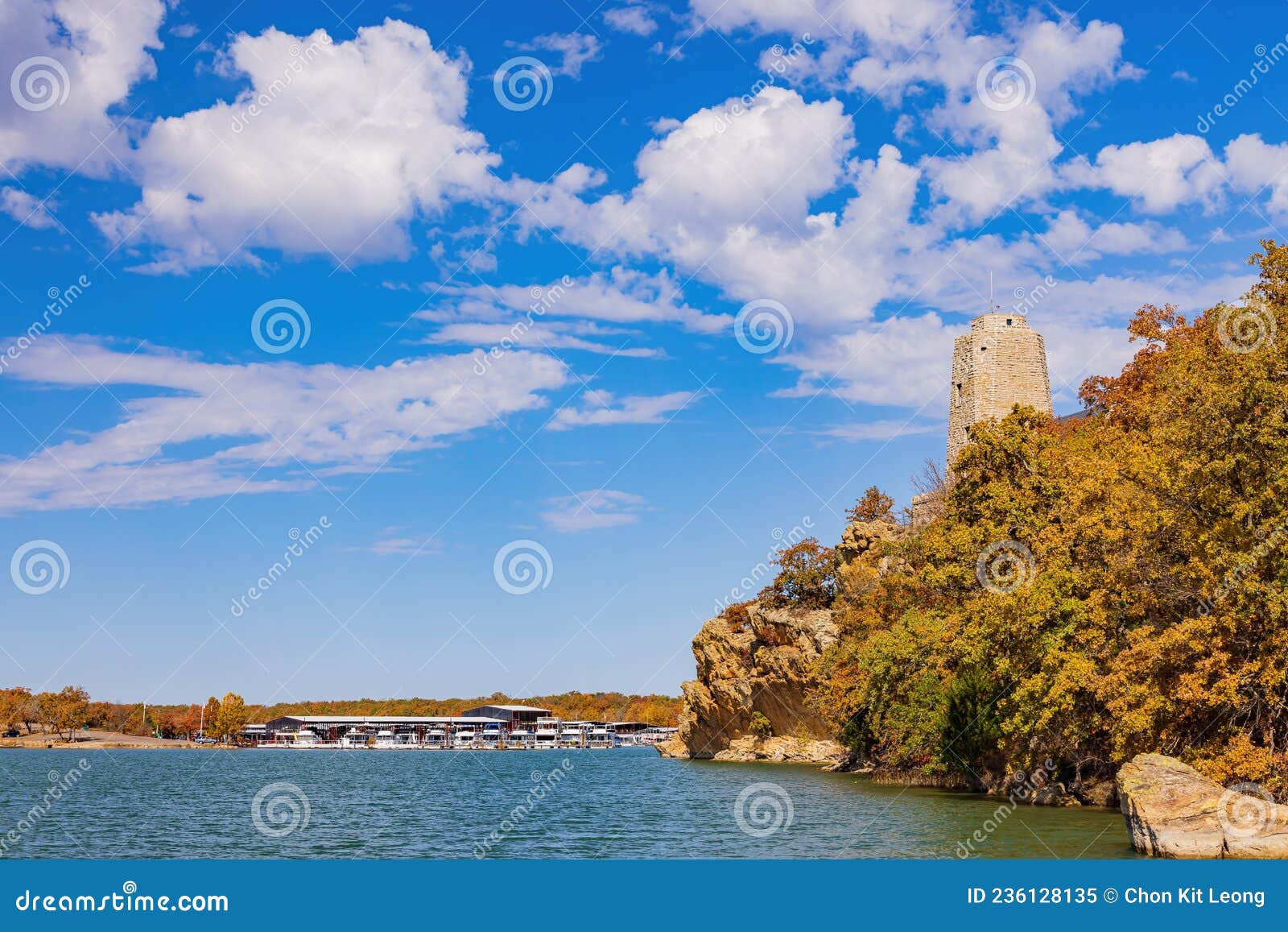 Exterior View of the Tucker Tower of Lake Murray State Park Stock Image ...