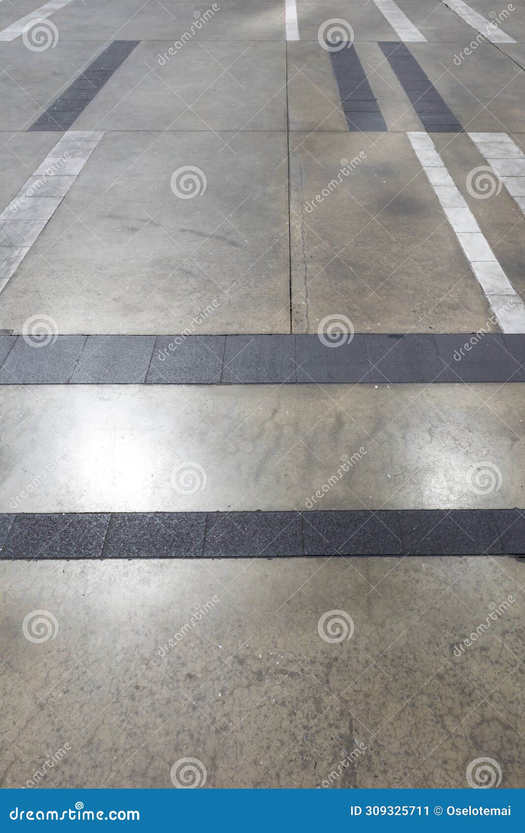 The Exterior Walkway is Made of Concrete in a Rectangular Shape Stock ...