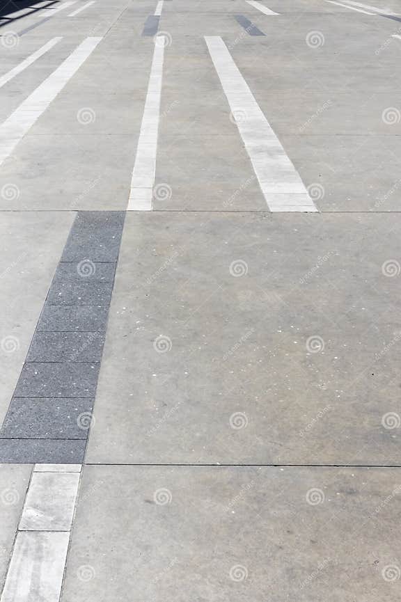 The Exterior Walkway is Made of Concrete in a Rectangular Shape Stock ...