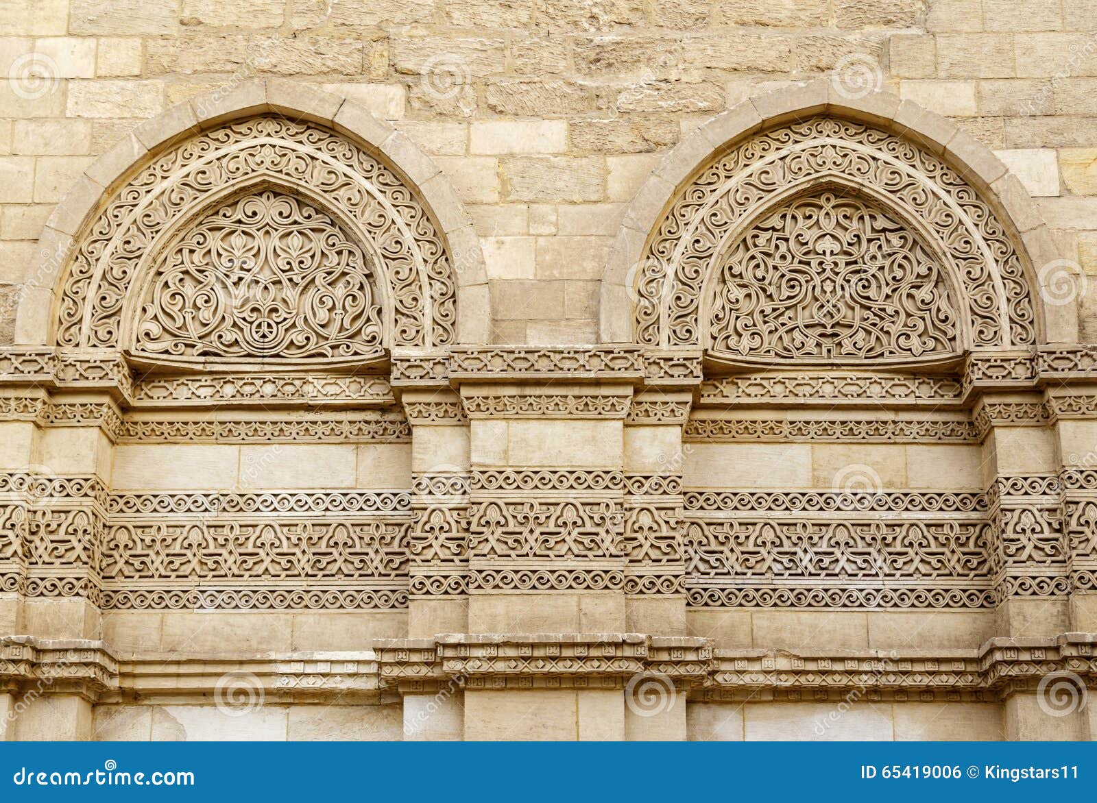 Exterior Wall of Al-Hakim Mosque ,Cairo, Egypt. Stock Photo - Image of ...