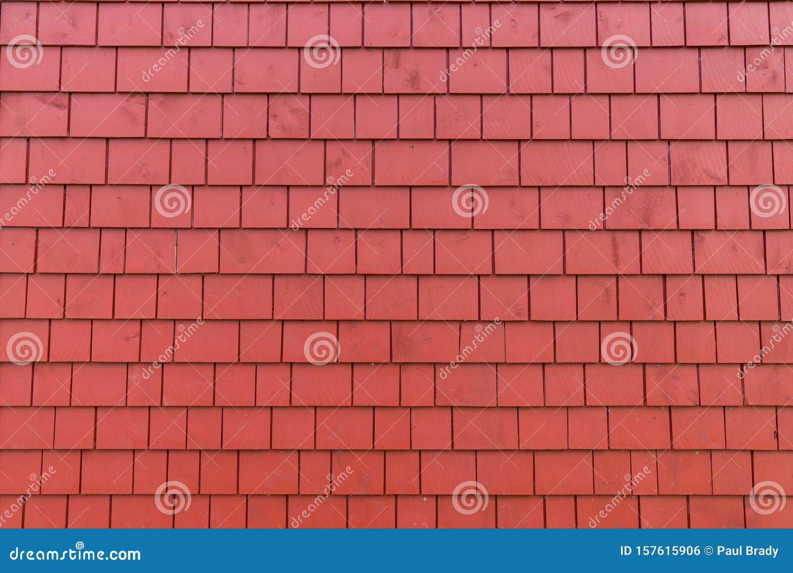Red Exterior Shingle Siding Stock Photo - Image of solid, outdoors ...