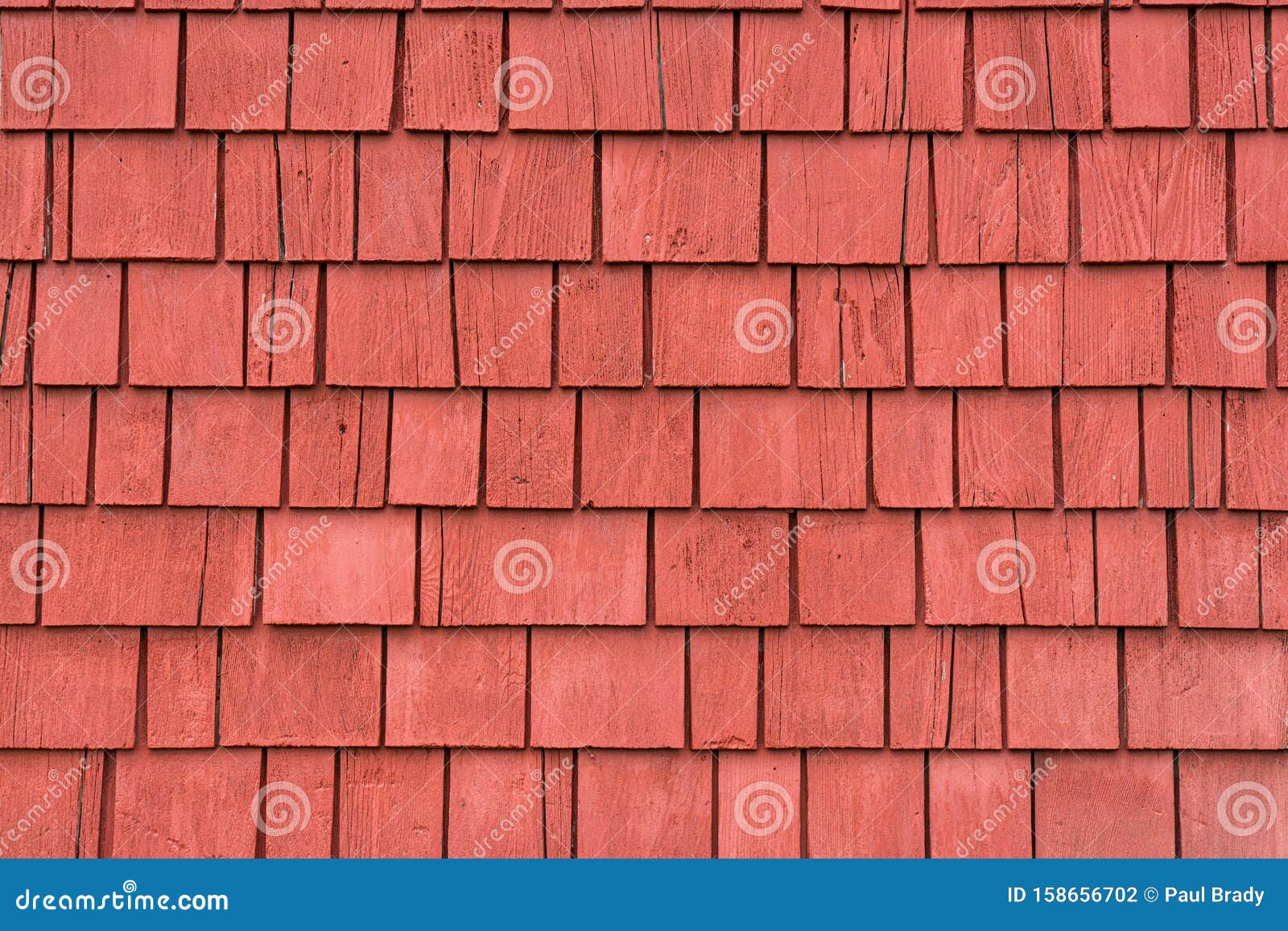 Red Exterior Shingle Siding Stock Photo - Image of pattern, facade ...