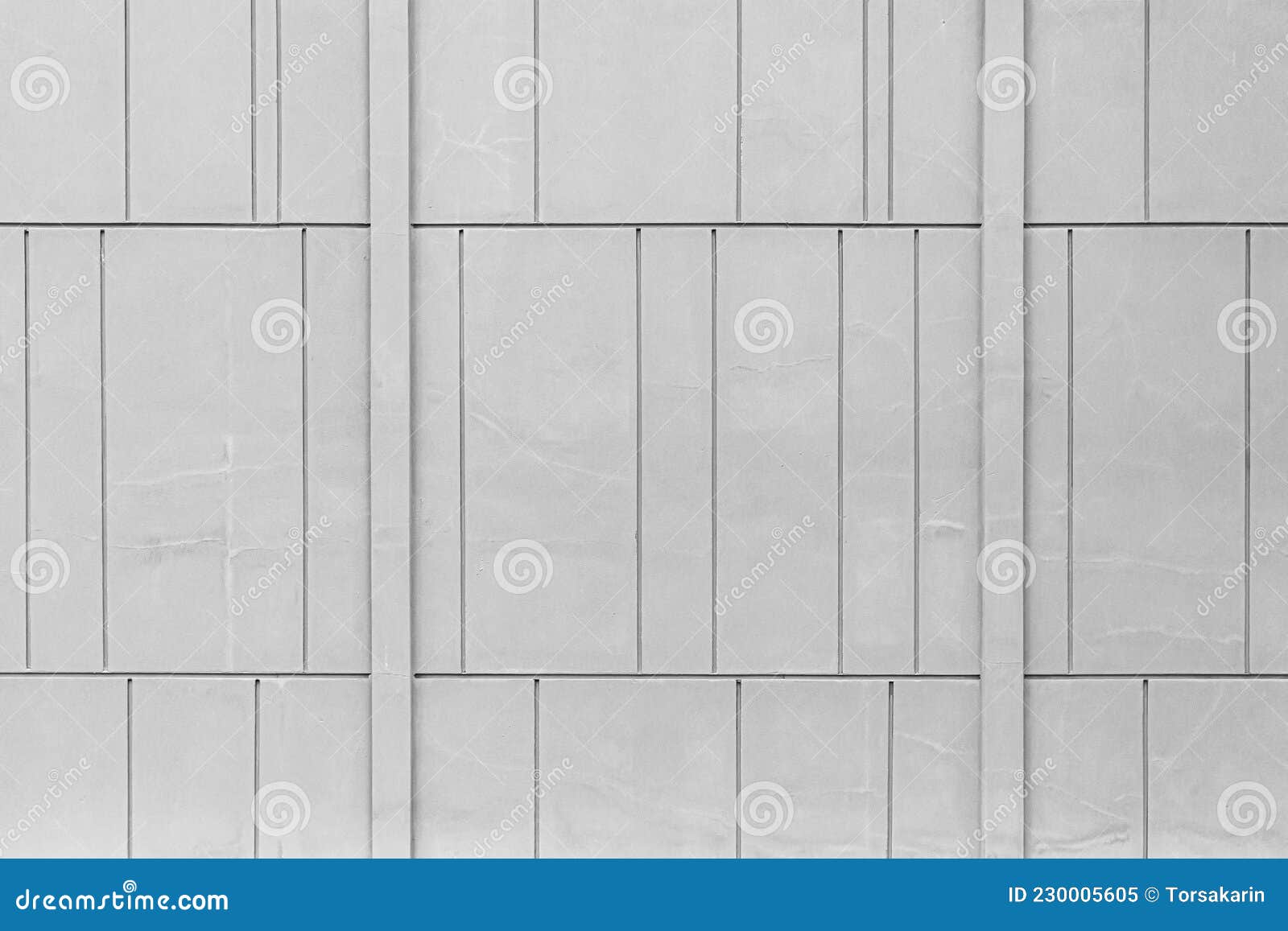 Exterior Wall of the Cement Building is Painted White with a Line ...