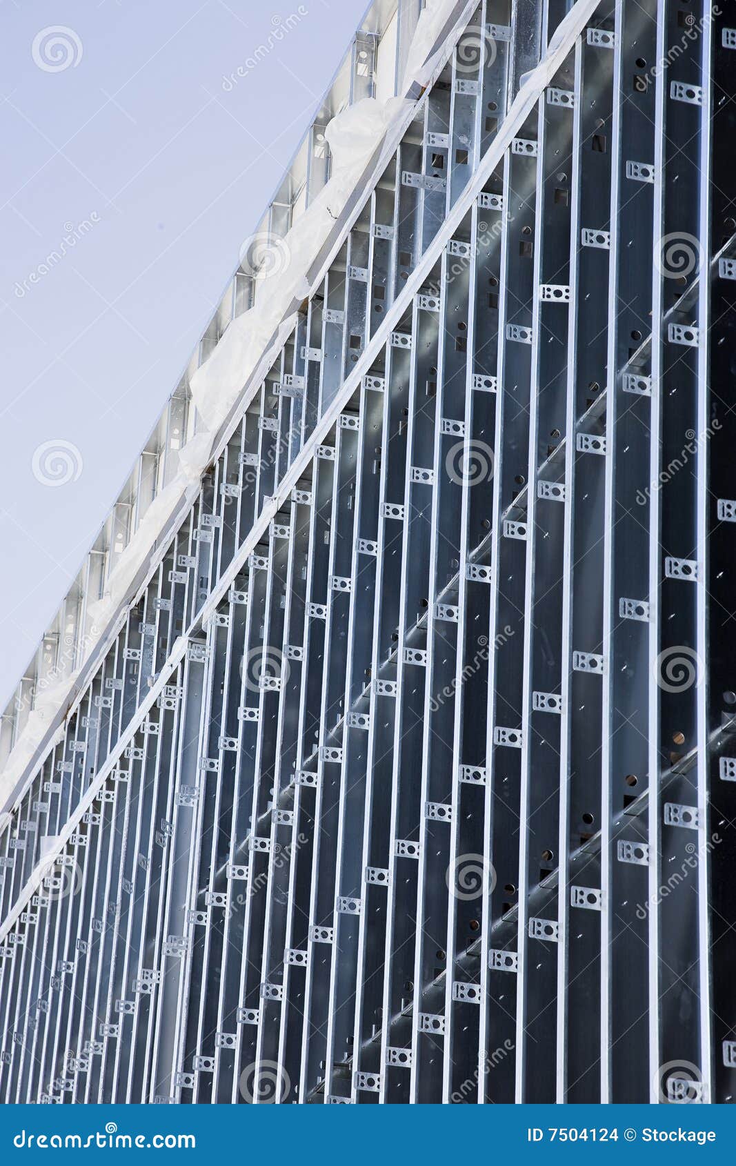 Exterior Wall of Metal Studs Stock Photo - Image of craftsmanship ...
