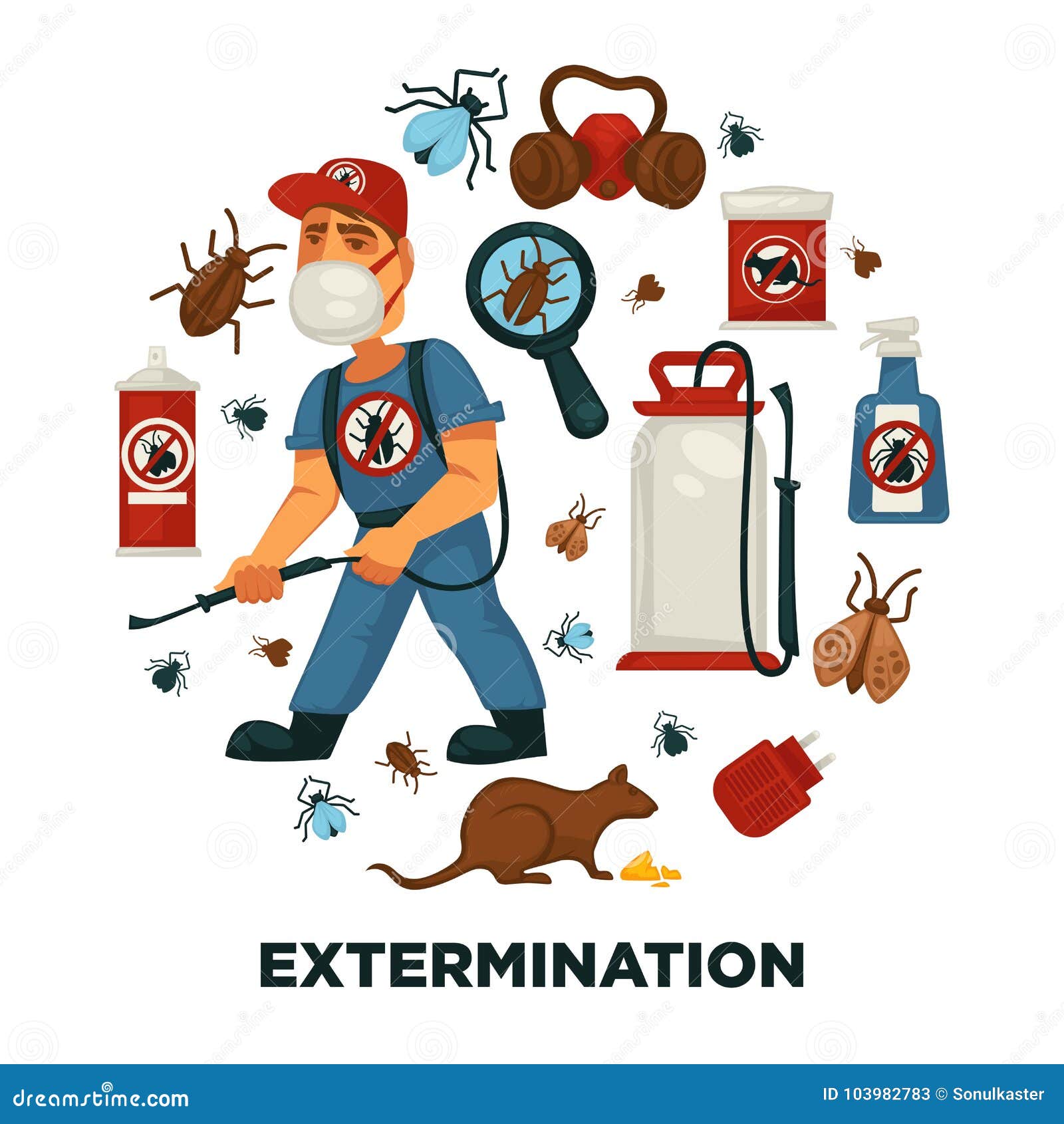 Extermination or Pest Control Service Company Information Poster ... Extermination or Pest Control Service Company Information Poster ...