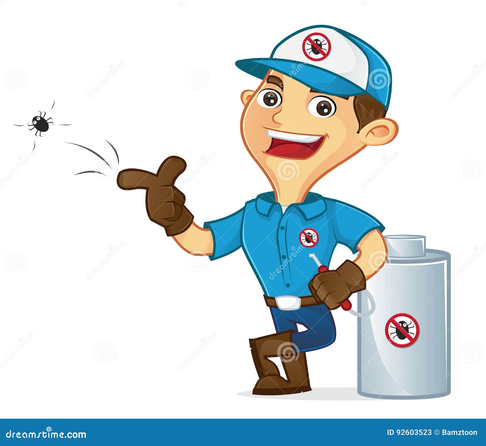 Exterminator With Sprayer Against Cockroaches, Mosquitoes, Ants, Ticks ...
