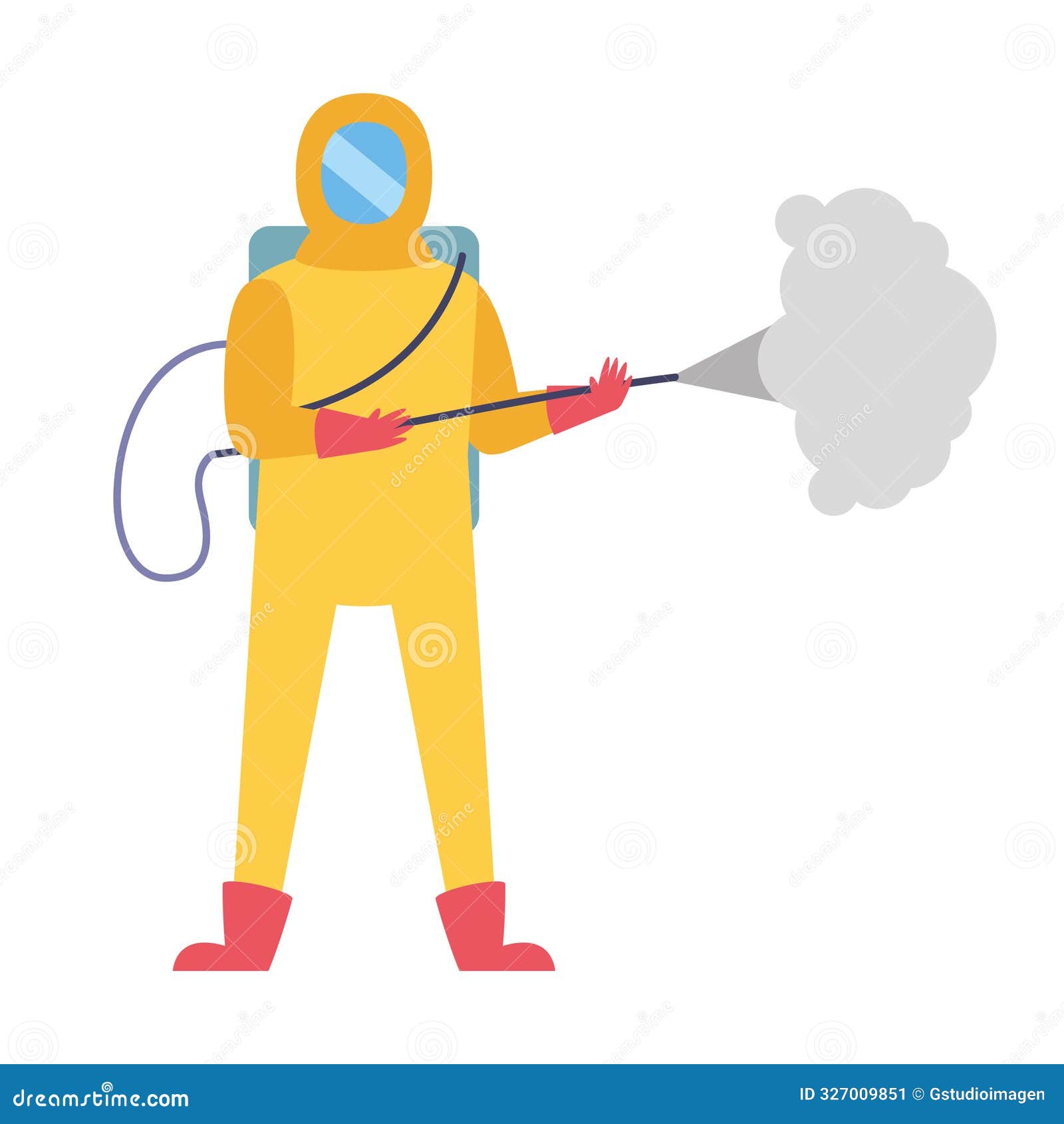 Exterminator Pest Control Cartoon Stock Vector - Illustration of ...