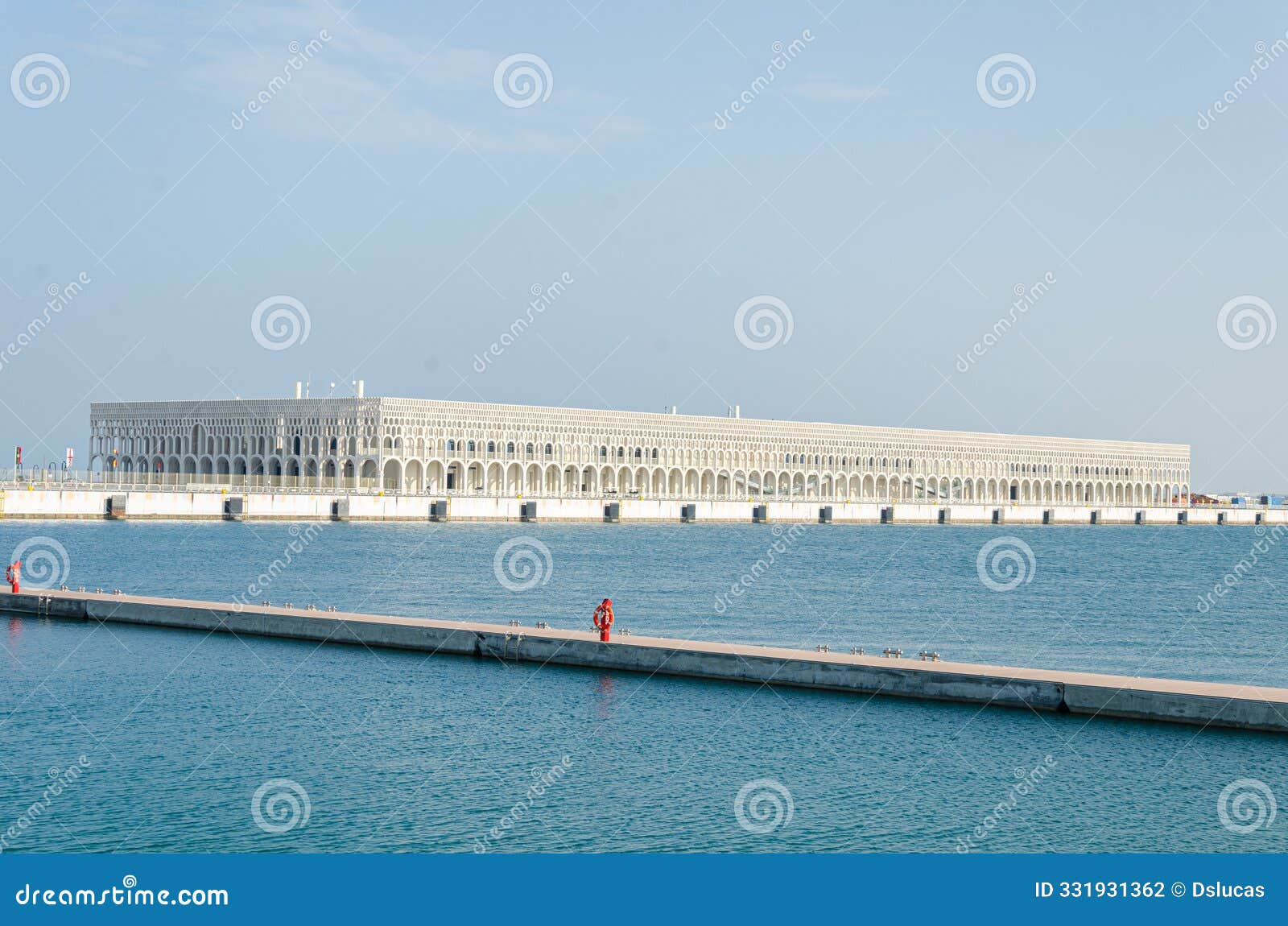 Externa View of Cruise Port Terminal Building at Doha, Qatar Stock ...