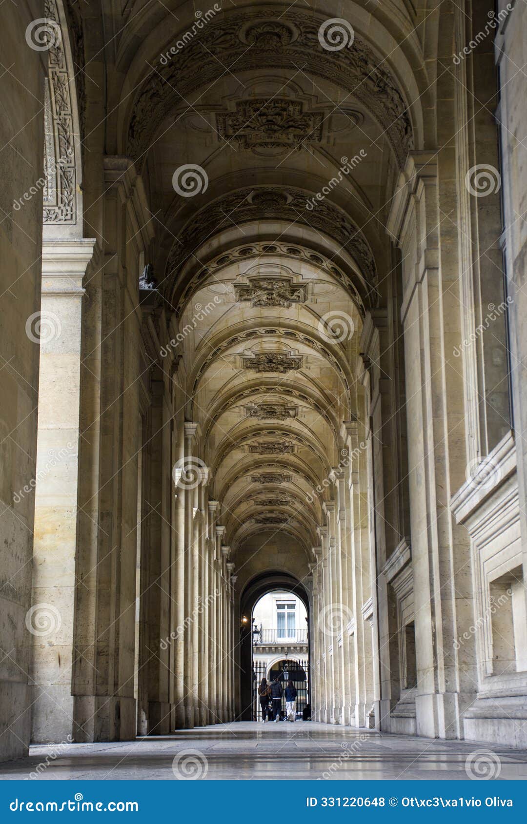 External Area of Louvre, Paris Stock Photo - Image of panel, basilica ...