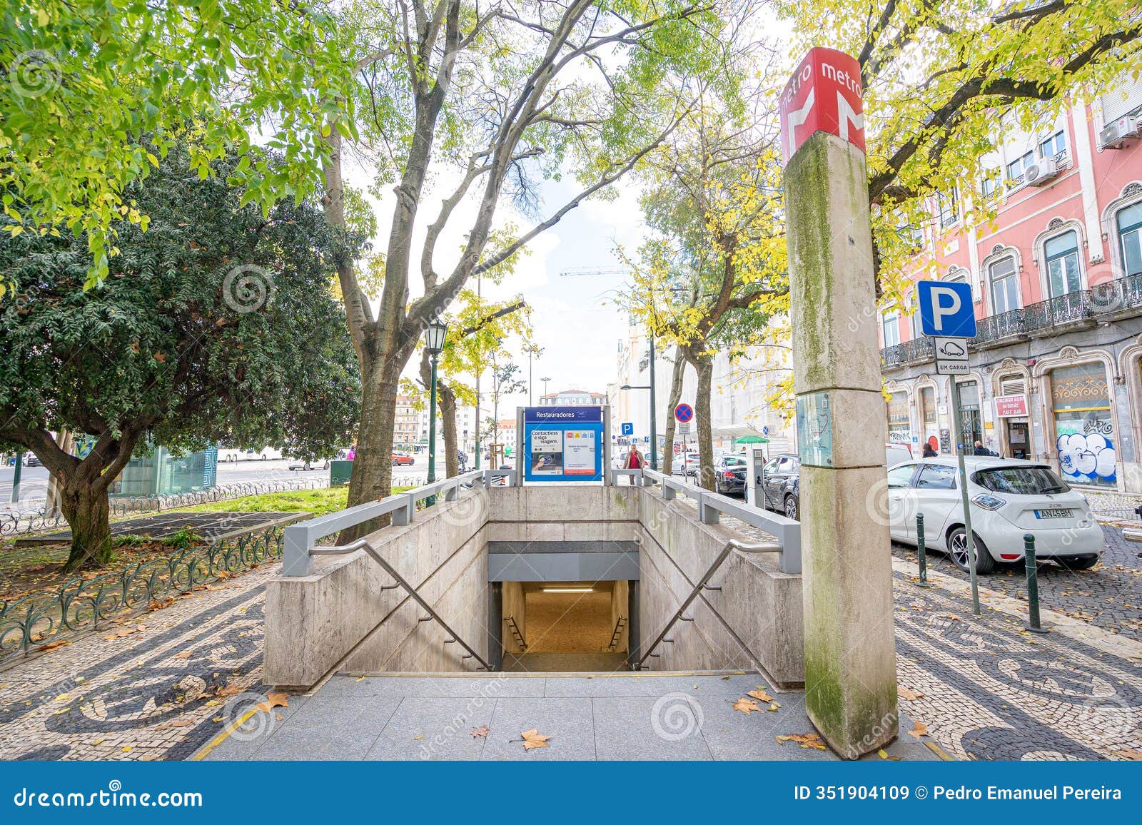 External Area of Passenger Entry and Exit To the Restauradores ...