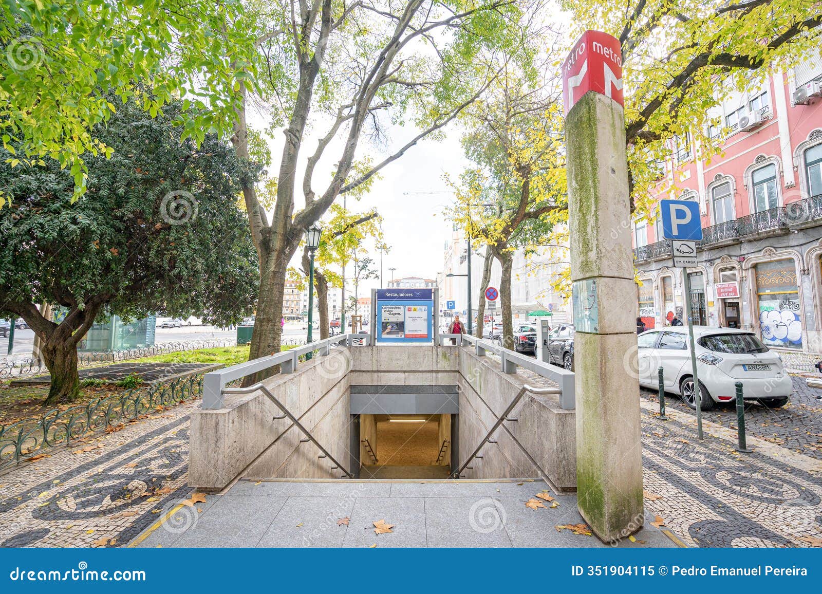 External Area of Passenger Entry and Exit To the Restauradores ...