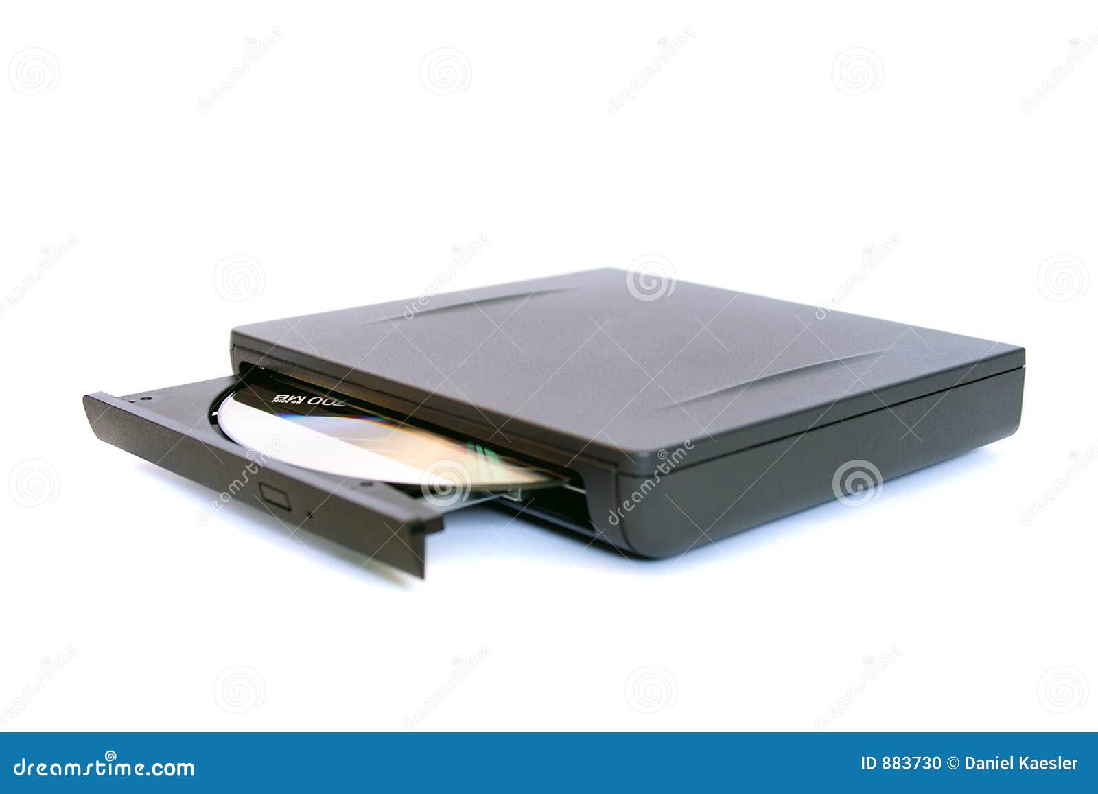 External CD/DVD drive stock photo. Image of hardware, data - 883730