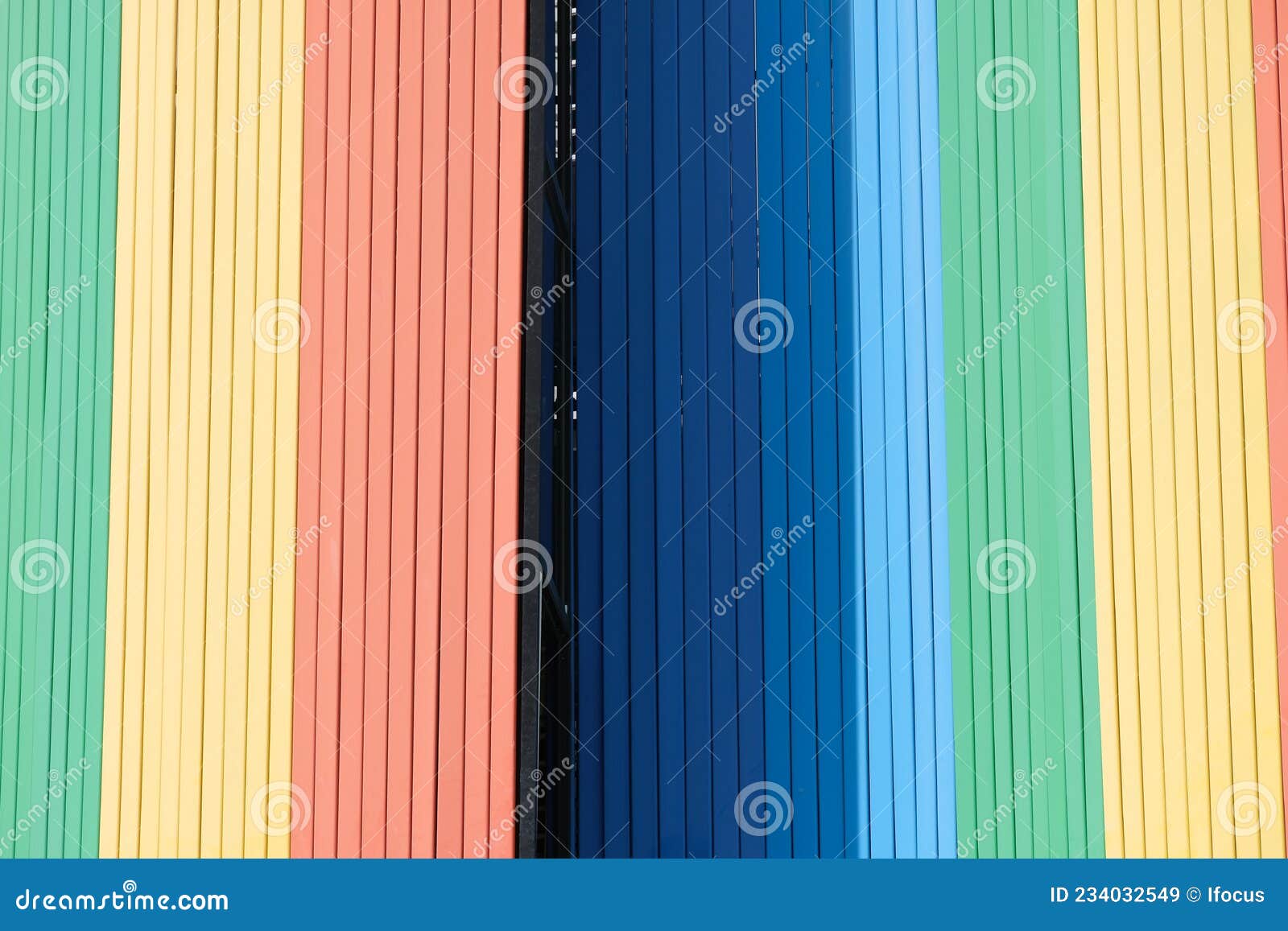 Colorful External Cladding for Building Facade Stock Image - Image of ...