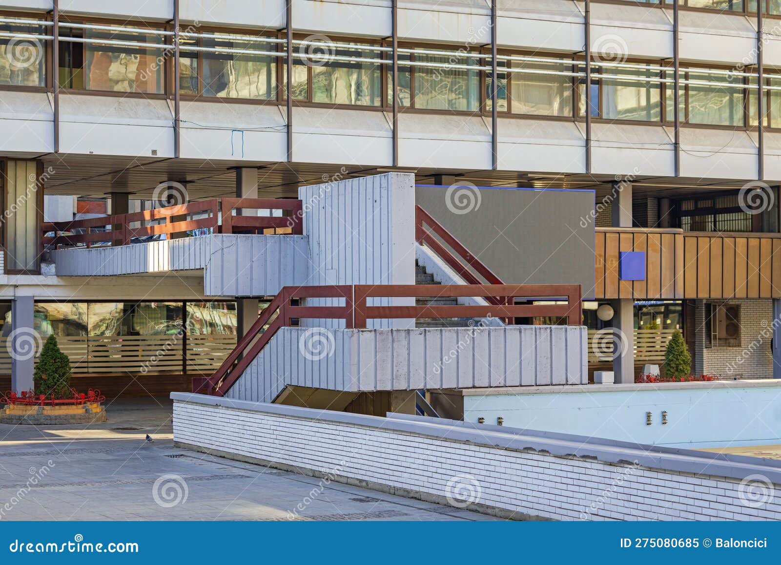 External Concrete Staircase Architecture Stock Image - Image of stairs ...