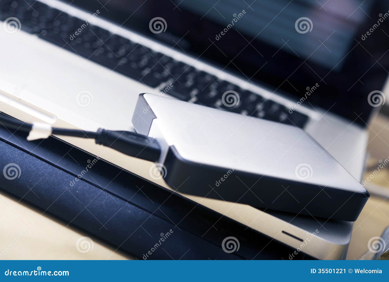 External Data Storage stock image. Image of transfer - 35501221