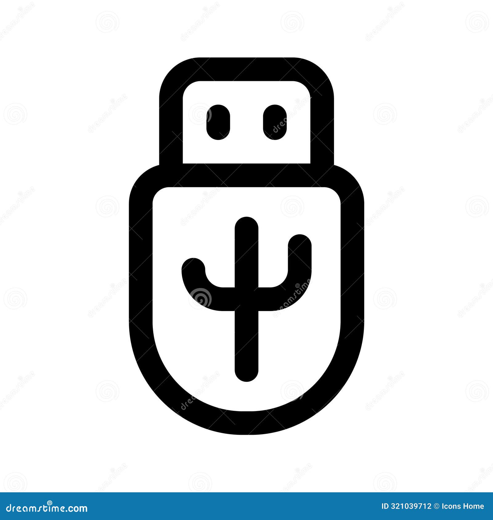 External Data Storage, Universal Serial Bus Vector Design Stock Vector ...