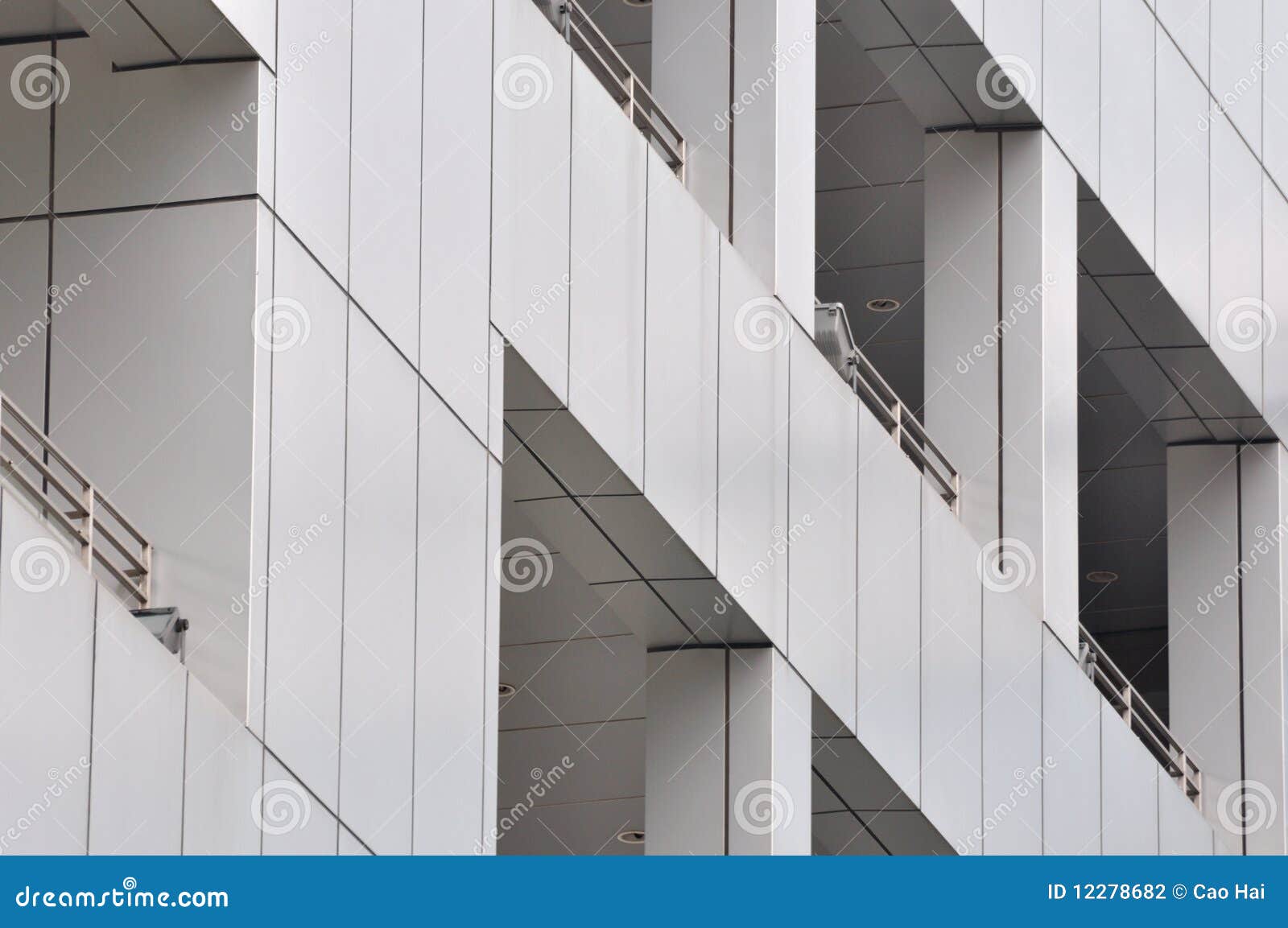 External Detail of Modern Building Stock Photo - Image of geometric ...
