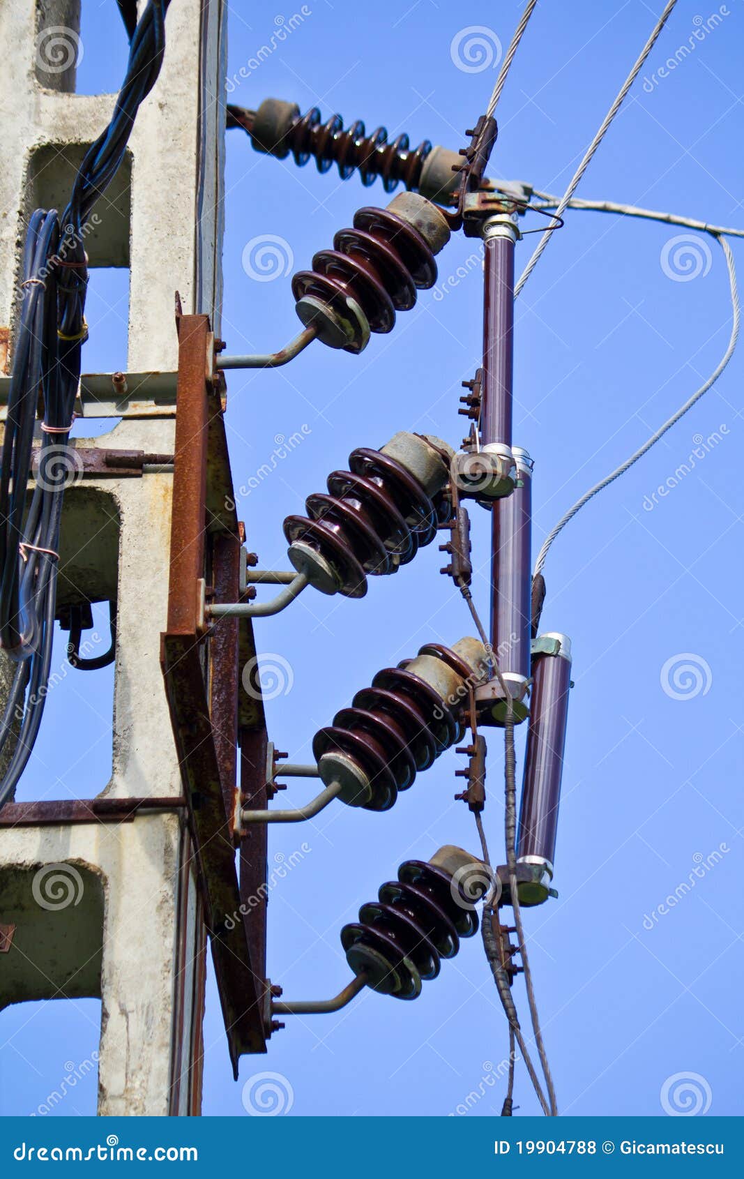 External Electric Separator and Fuses Stock Photo - Image of lighting ...