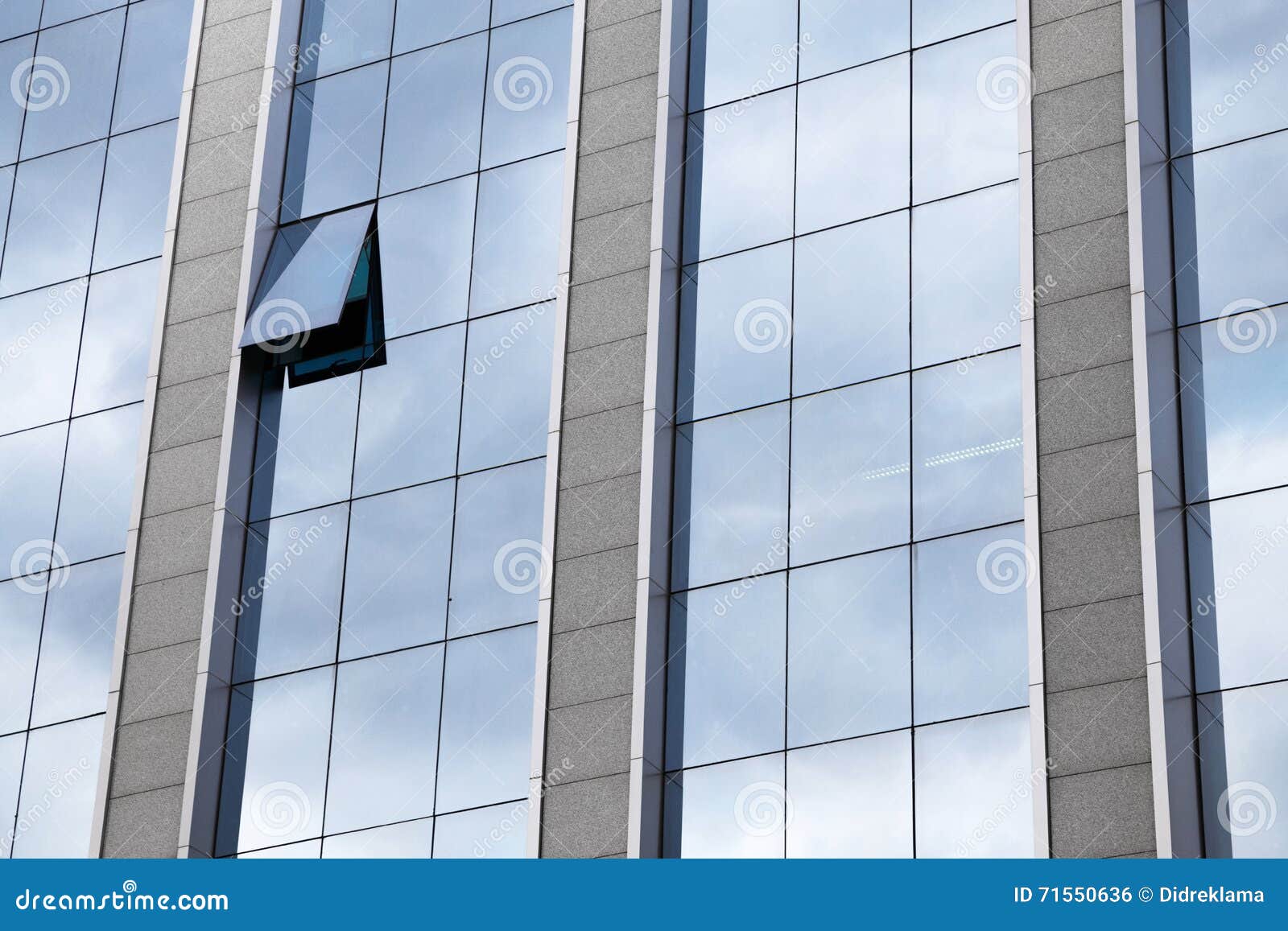 External Facade of a Modern Glass Office Block Stock Photo - Image of ...