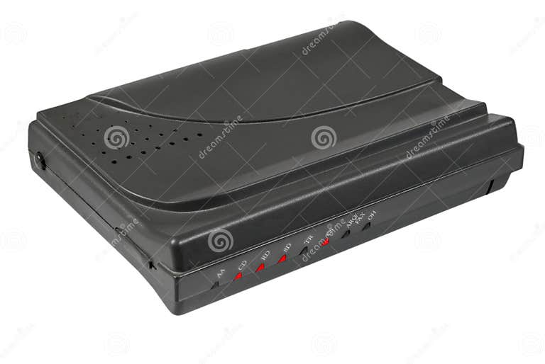 External fax modem stock image. Image of wire, electronic - 11898283