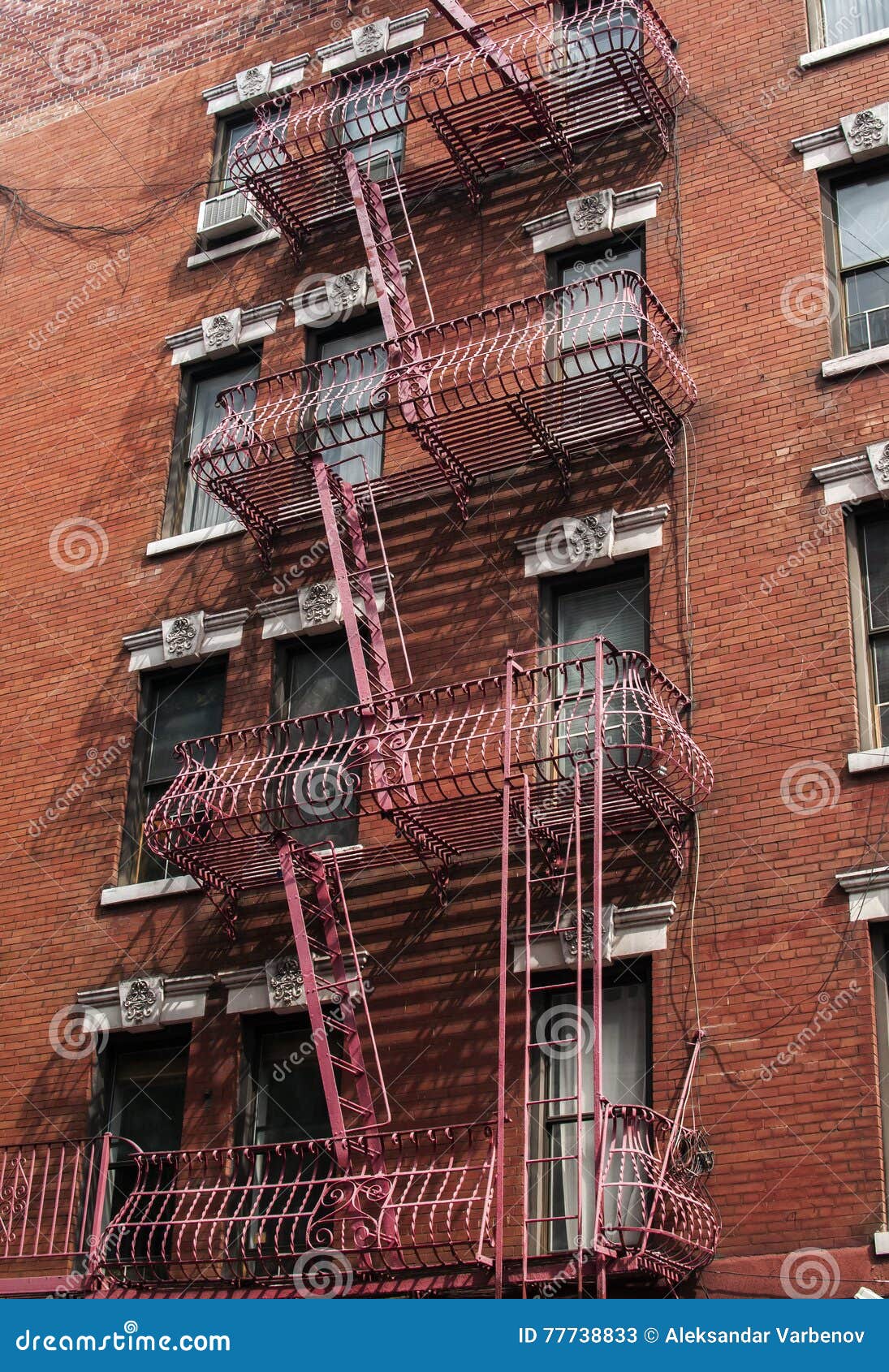 External Fire Escape Staircase Stock Image - Image of metal, evacuation ...