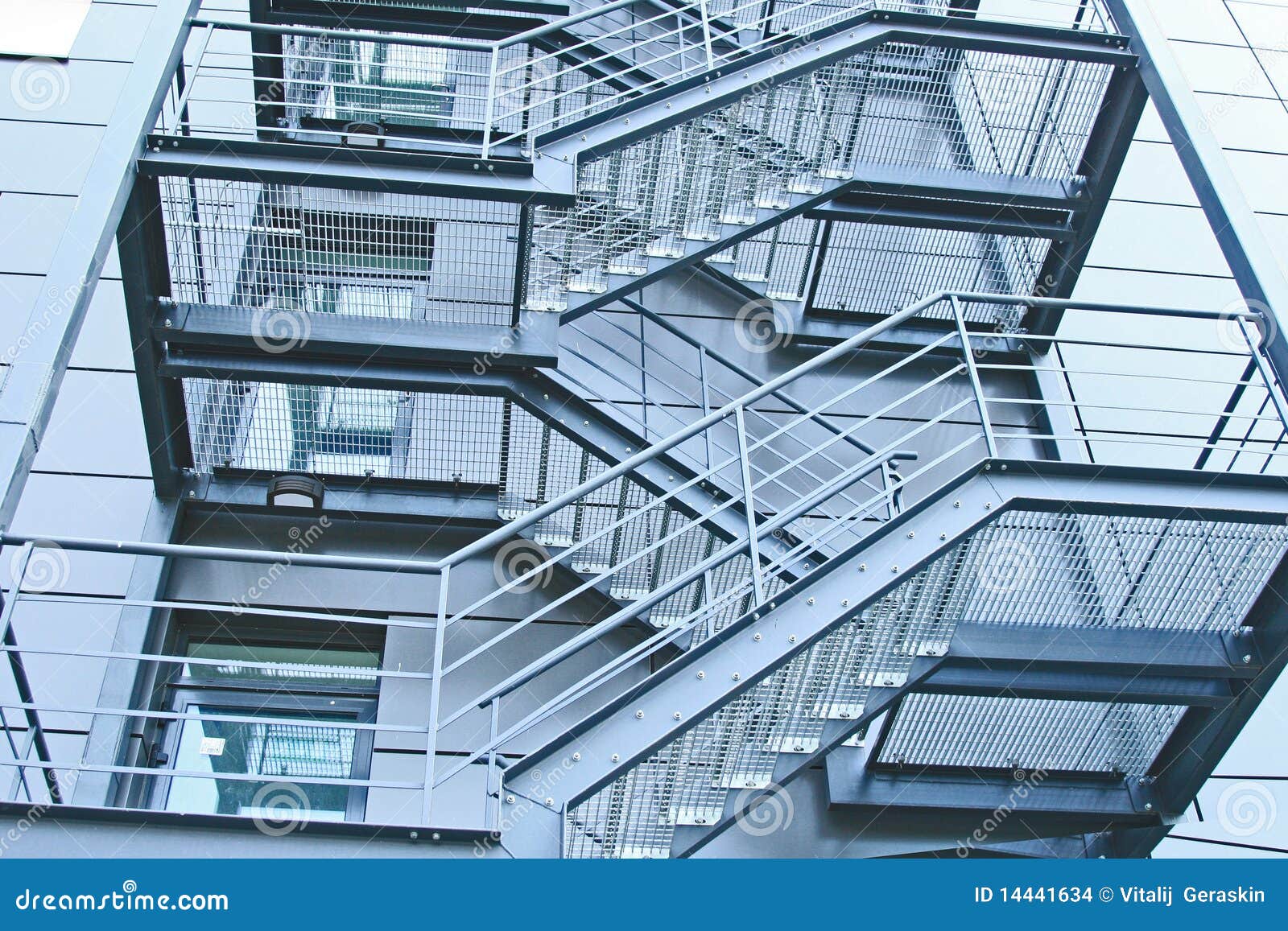 External fire escapes stock photo. Image of outdoor, safe - 14441634