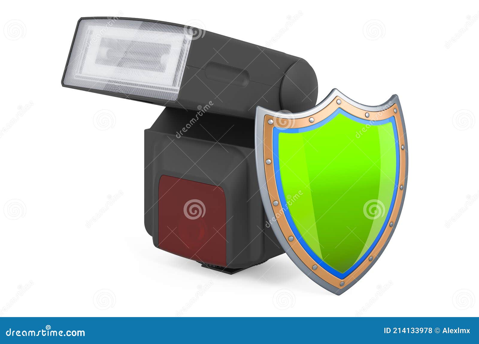 External Flash Camera Icon, Outline Style Vector Illustration ...