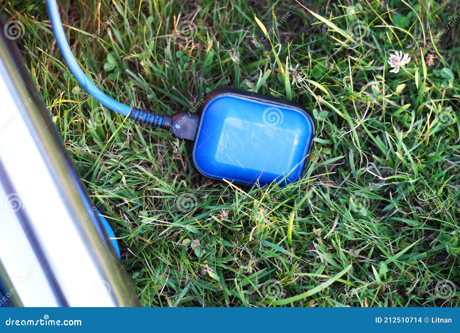 External Float Switch Off the Borehole Pump. Stock Photo - Image of ...