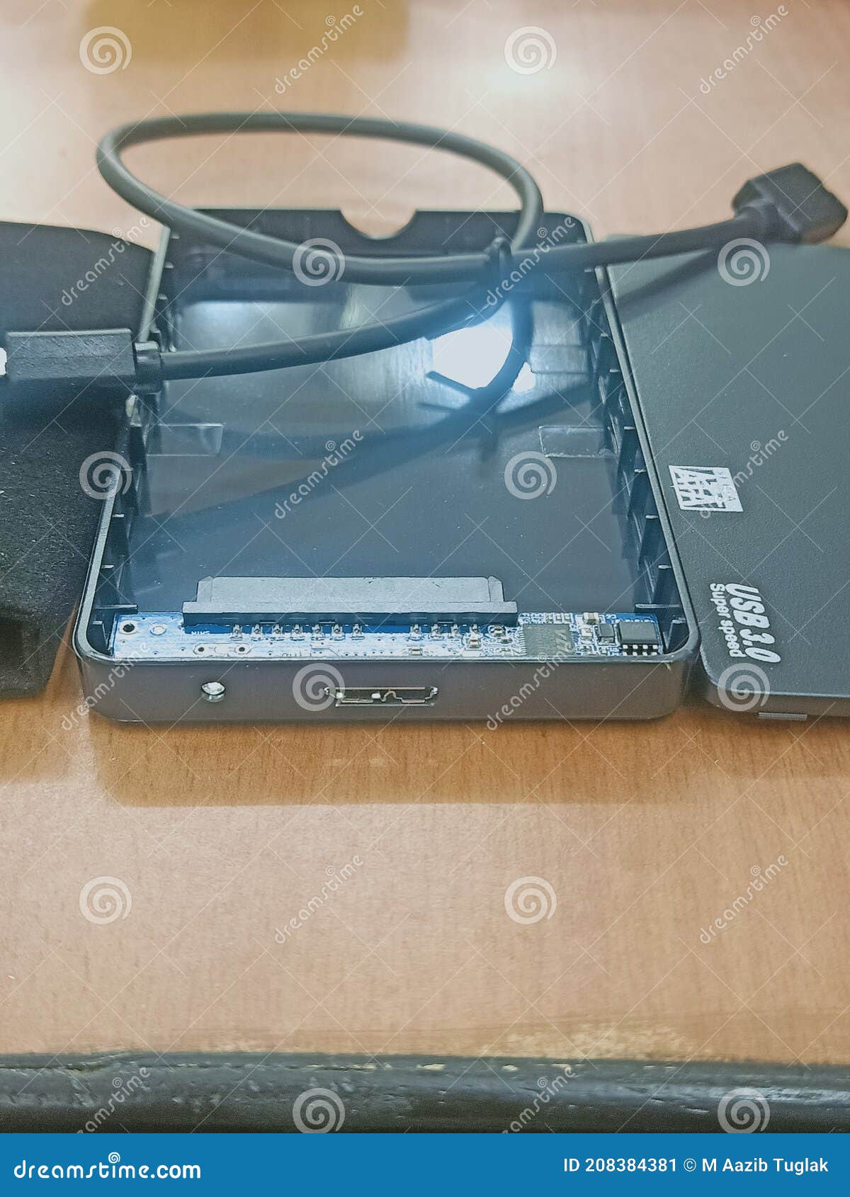 External hard disk casing editorial photo. Image of disk - 208384381