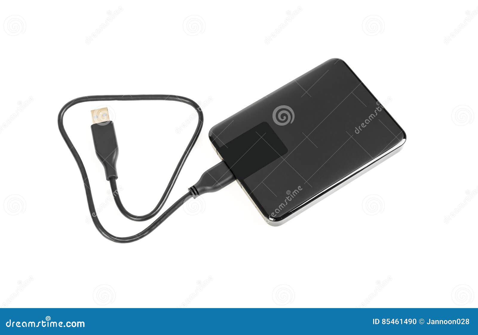 External Hard Disk Drive on White Background . Stock Photo - Image of ...