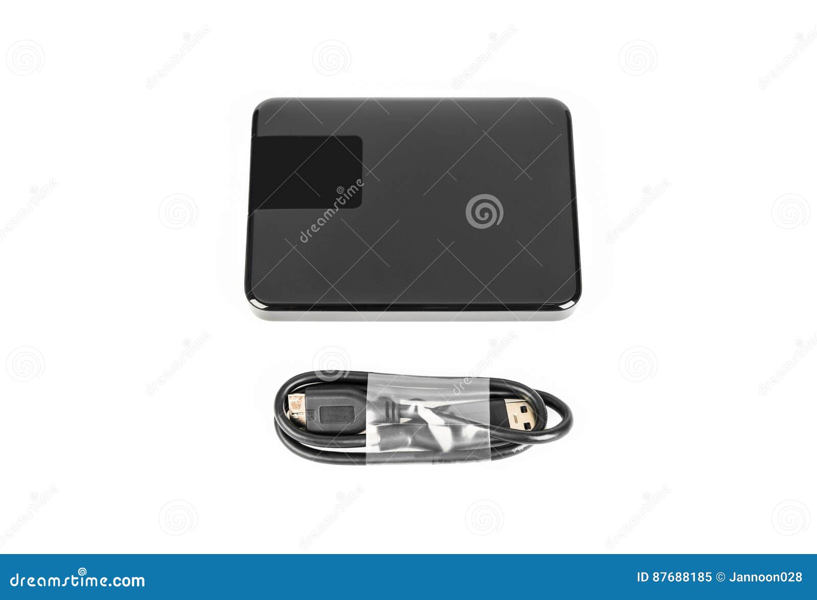 External Hard Disk Drive on White Background . Stock Image - Image of ...