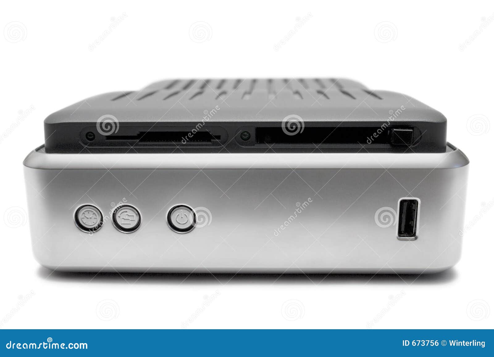 External Hard Disk (Front View) Stock Photo - Image of download ...