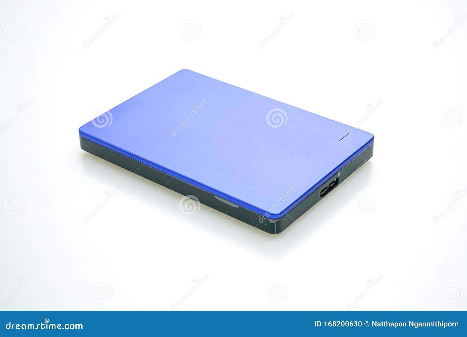 External Hard Disk on White Background Stock Photo - Image of equipment ...