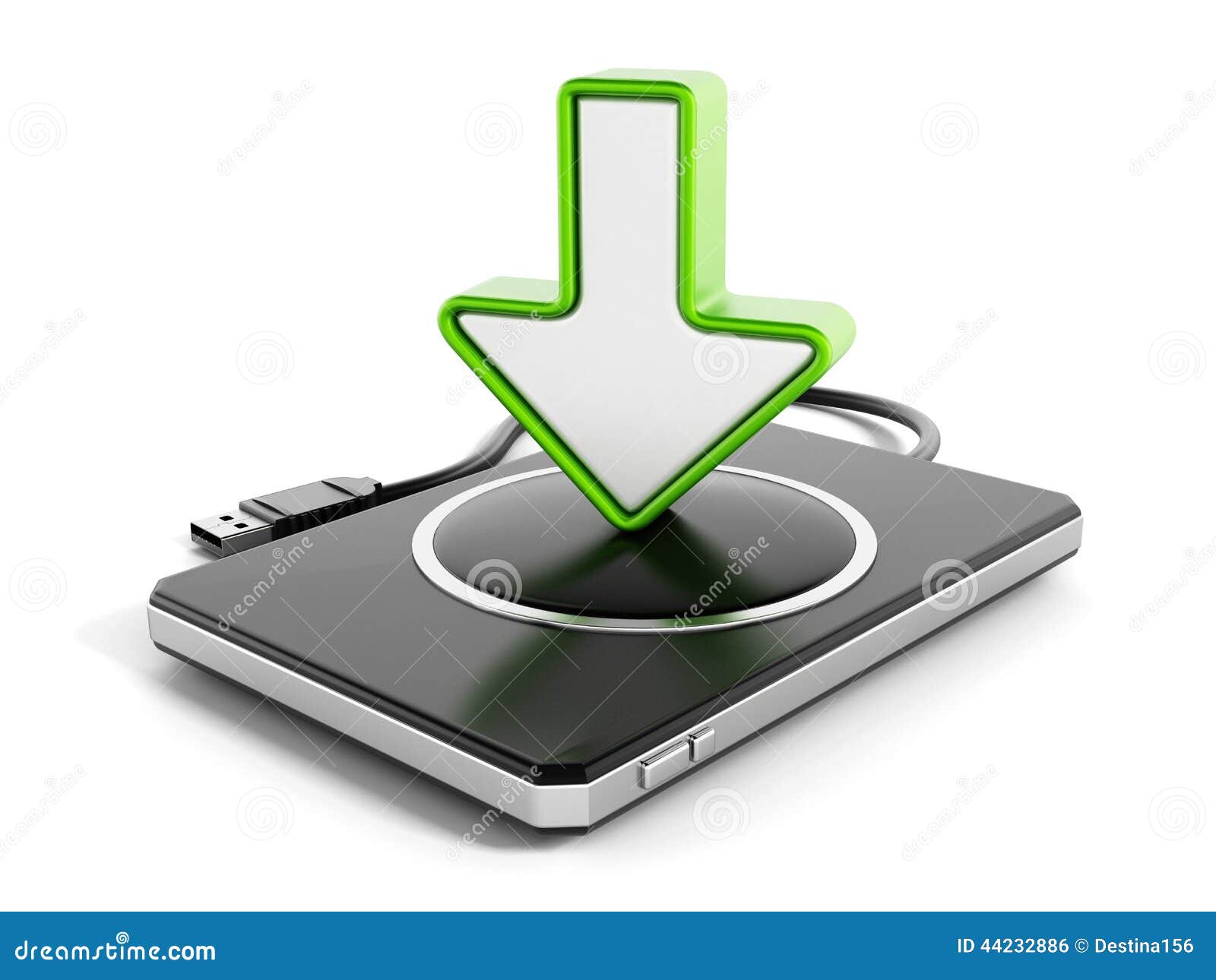 External Hard Drive 1tb Icon, Outline Style Cartoon Vector ...