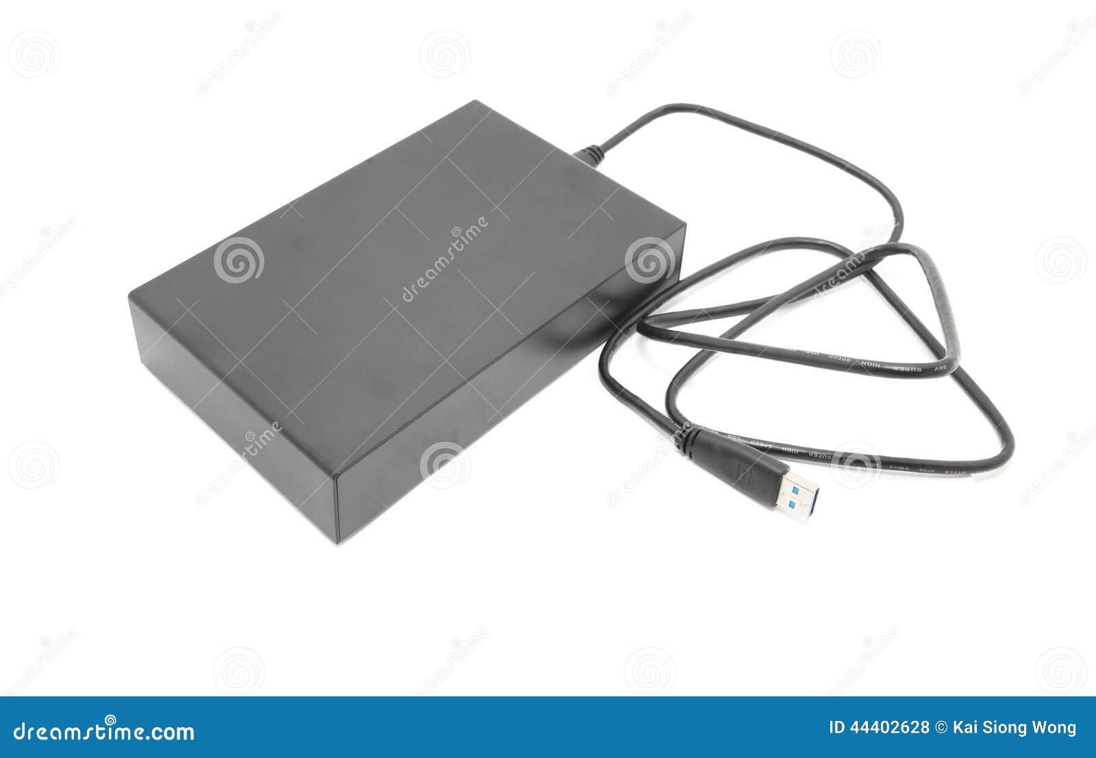 External Hard Drive for Backup Stock Photo - Image of connection ...