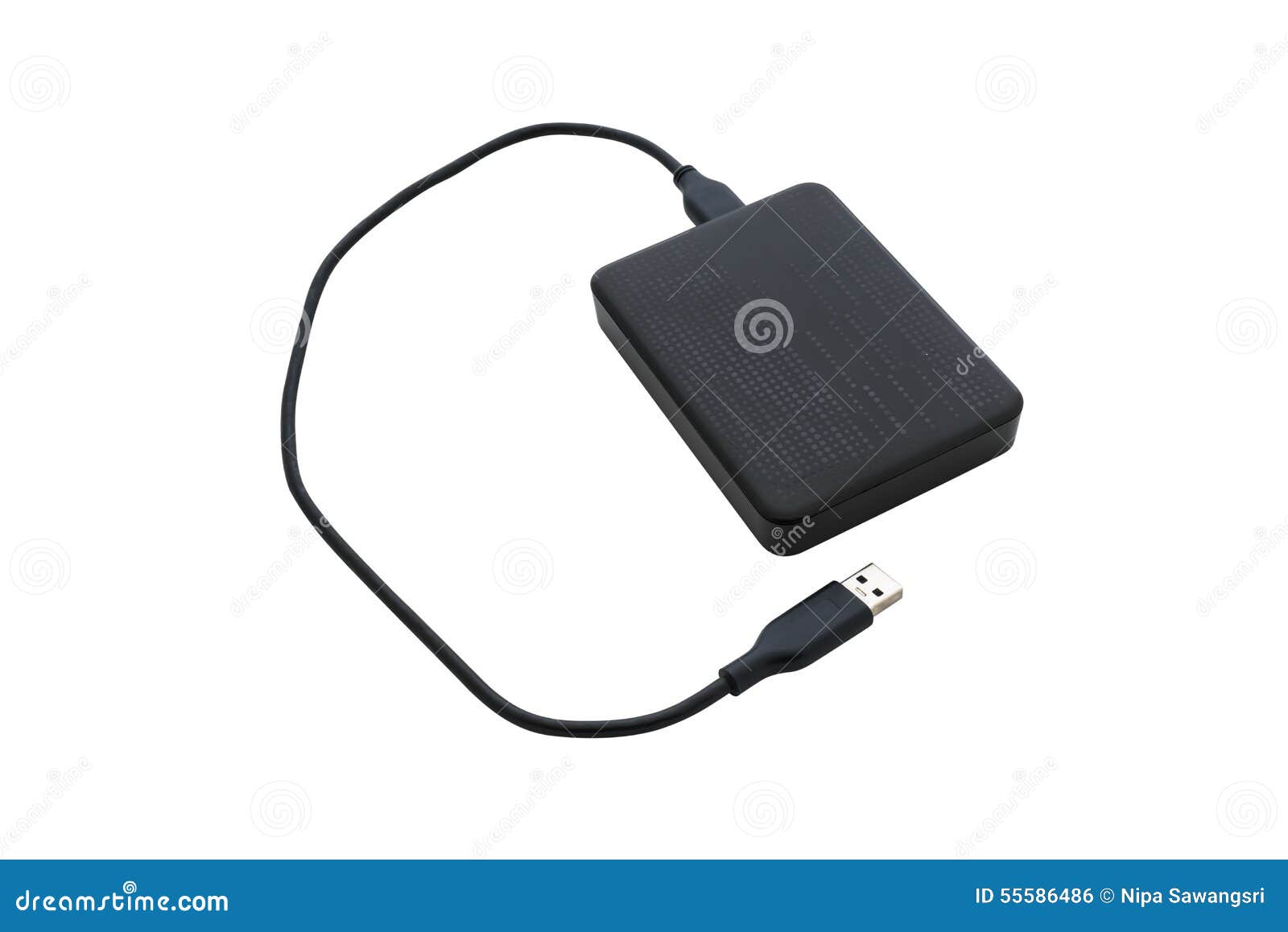 External Hard Drive for Backup Stock Photo - Image of connection ...